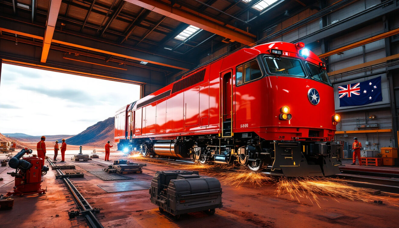 Rio Tinto Unveils First WA-Built Iron Ore Rail Car