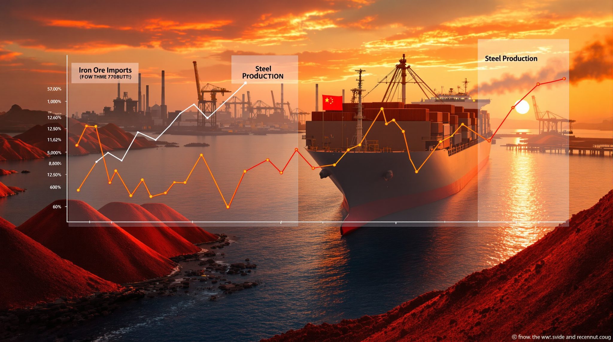 China Iron Ore Imports Surge Despite Falling Steel Output