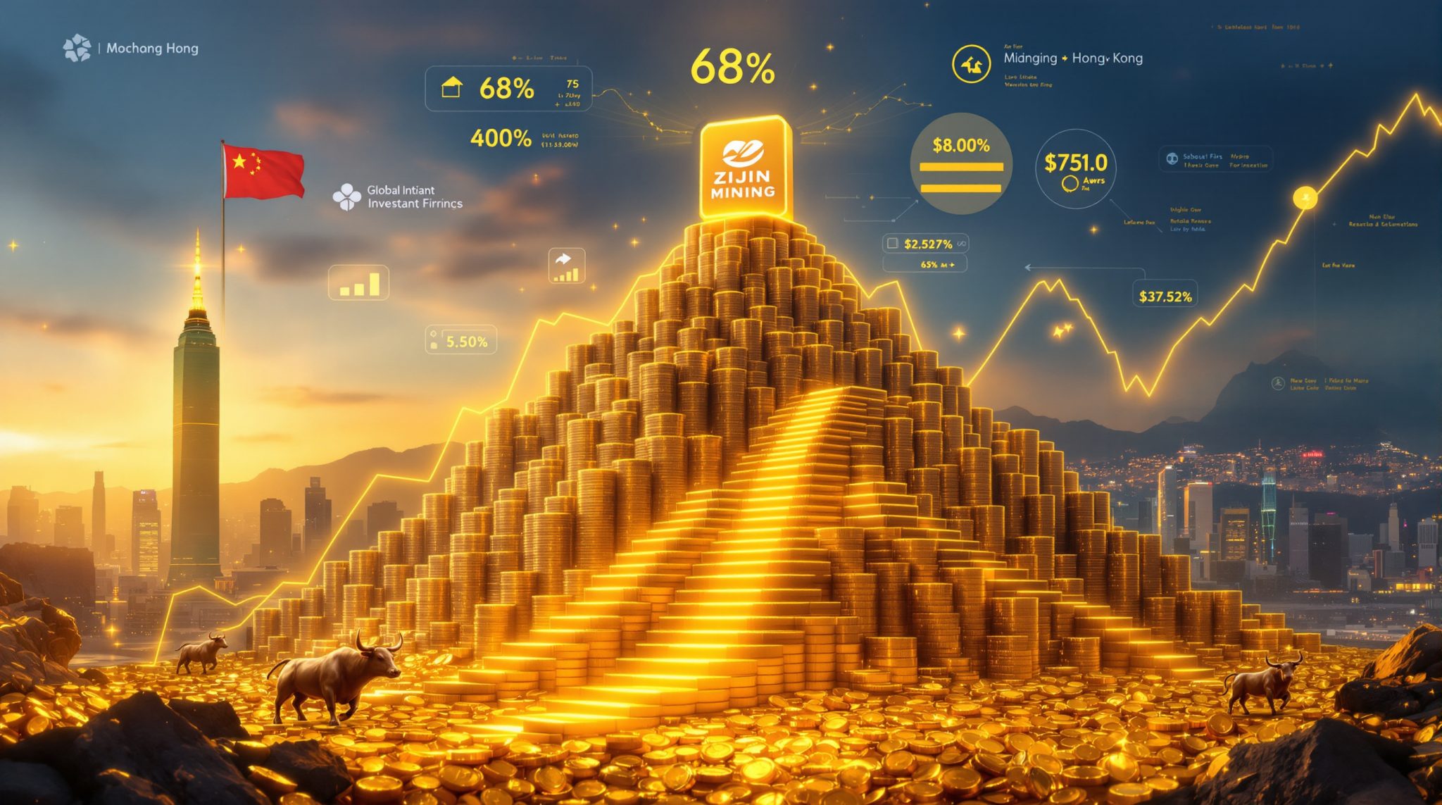 Zijin Gold's Record-Breaking Hong Kong IPO Soars 68%