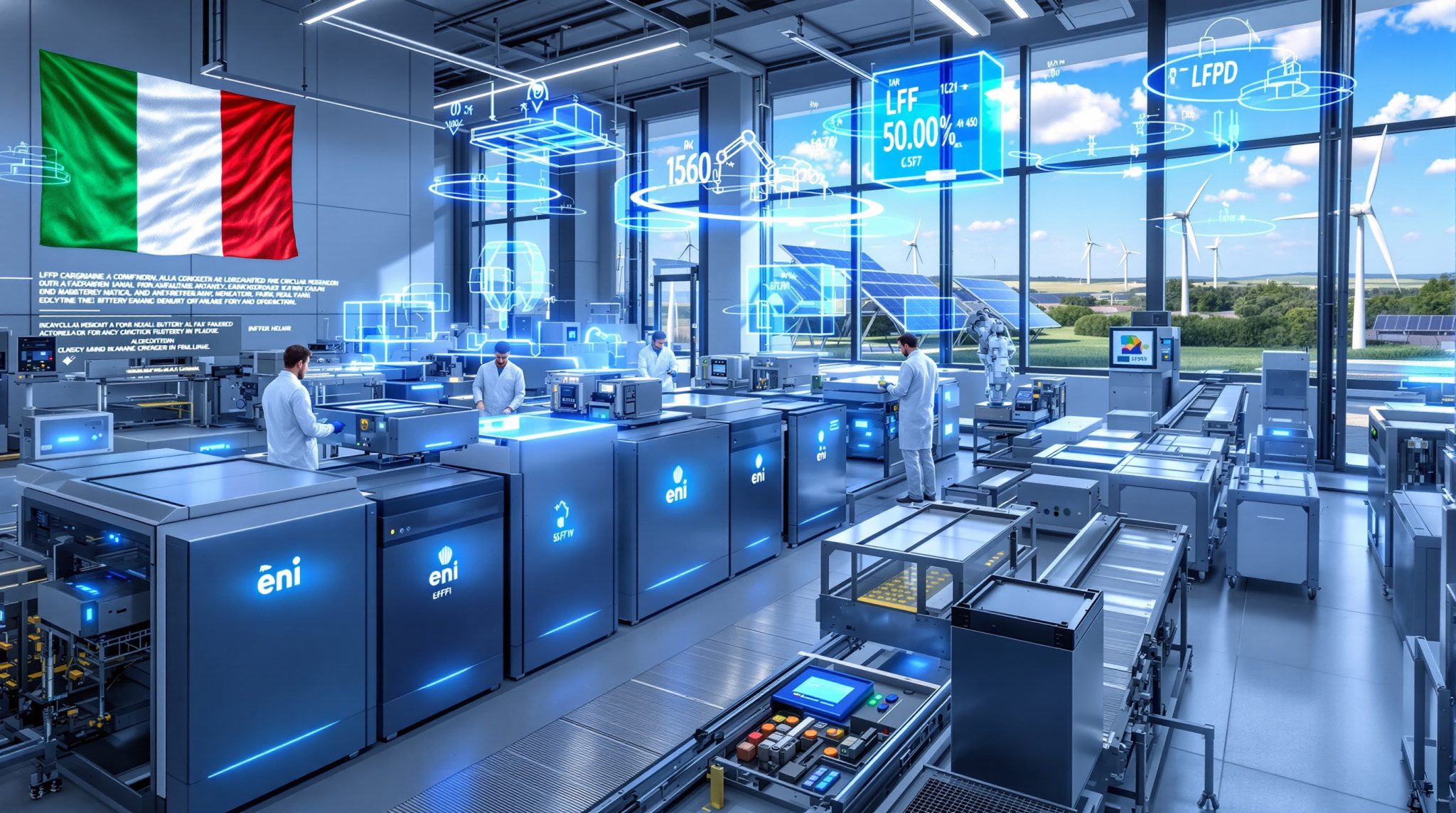Eni's Italian LFP Battery Factory to Transform Energy Storage
