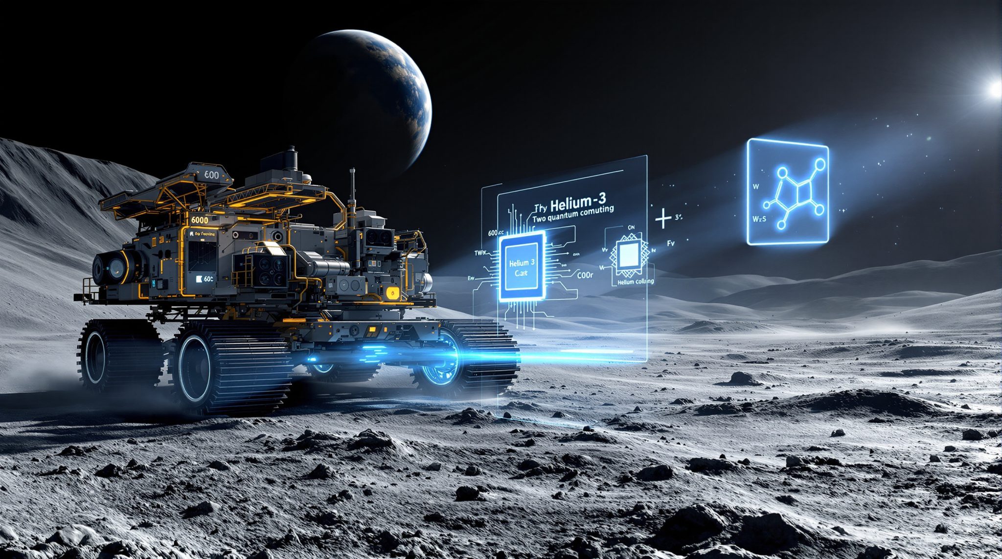 Lunar Helium-3 Mining: The Moon's Clean Energy Potential