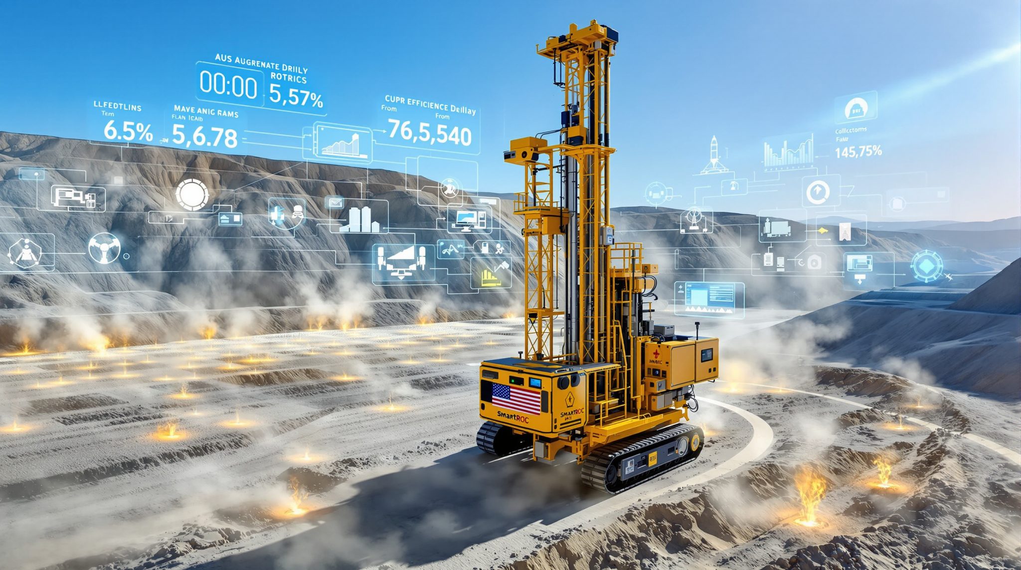 Epiroc and Luck Stone Pioneer Autonomous Drill Rig in Quarries