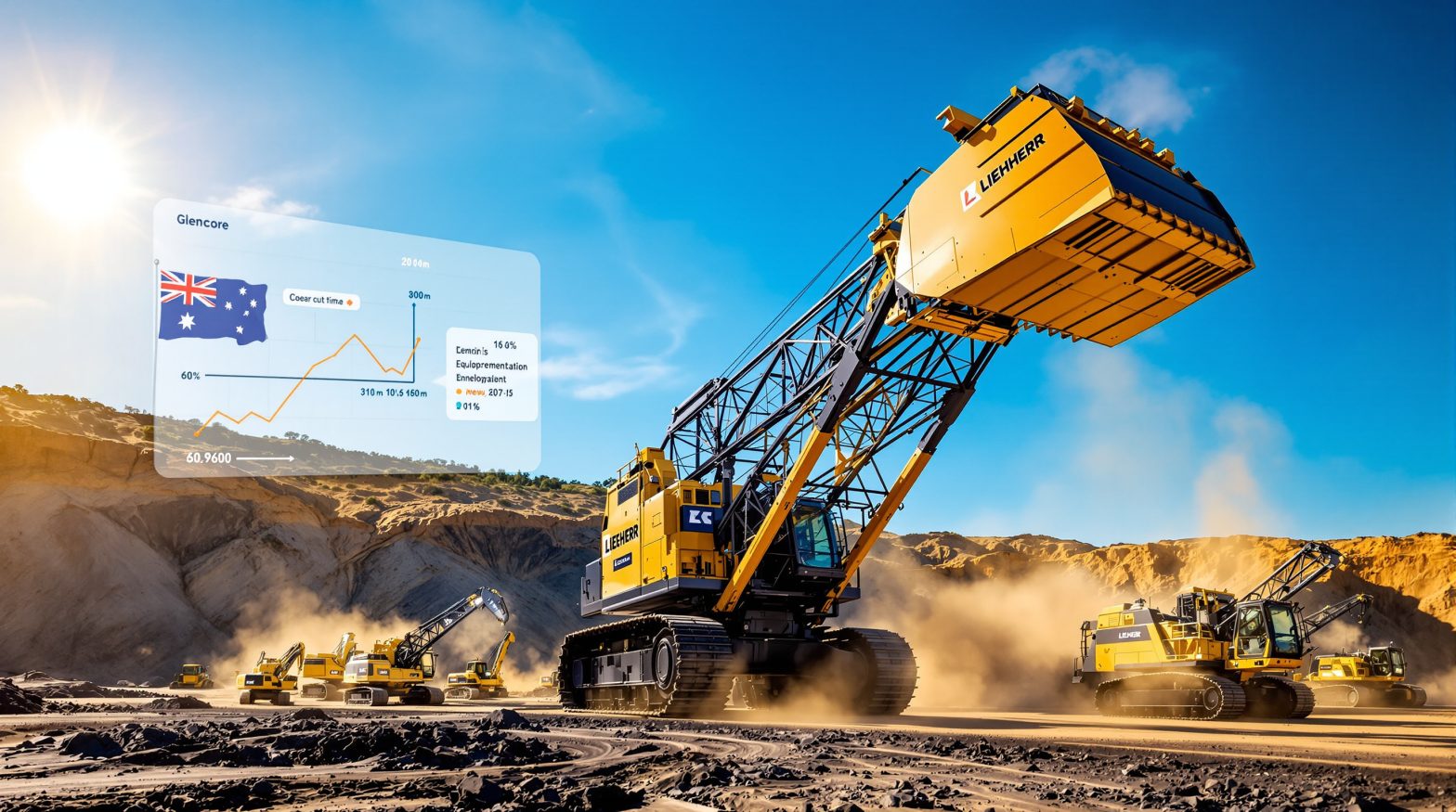 Liebherr-Glencore Mining Partnership Expands with 17 Excavators