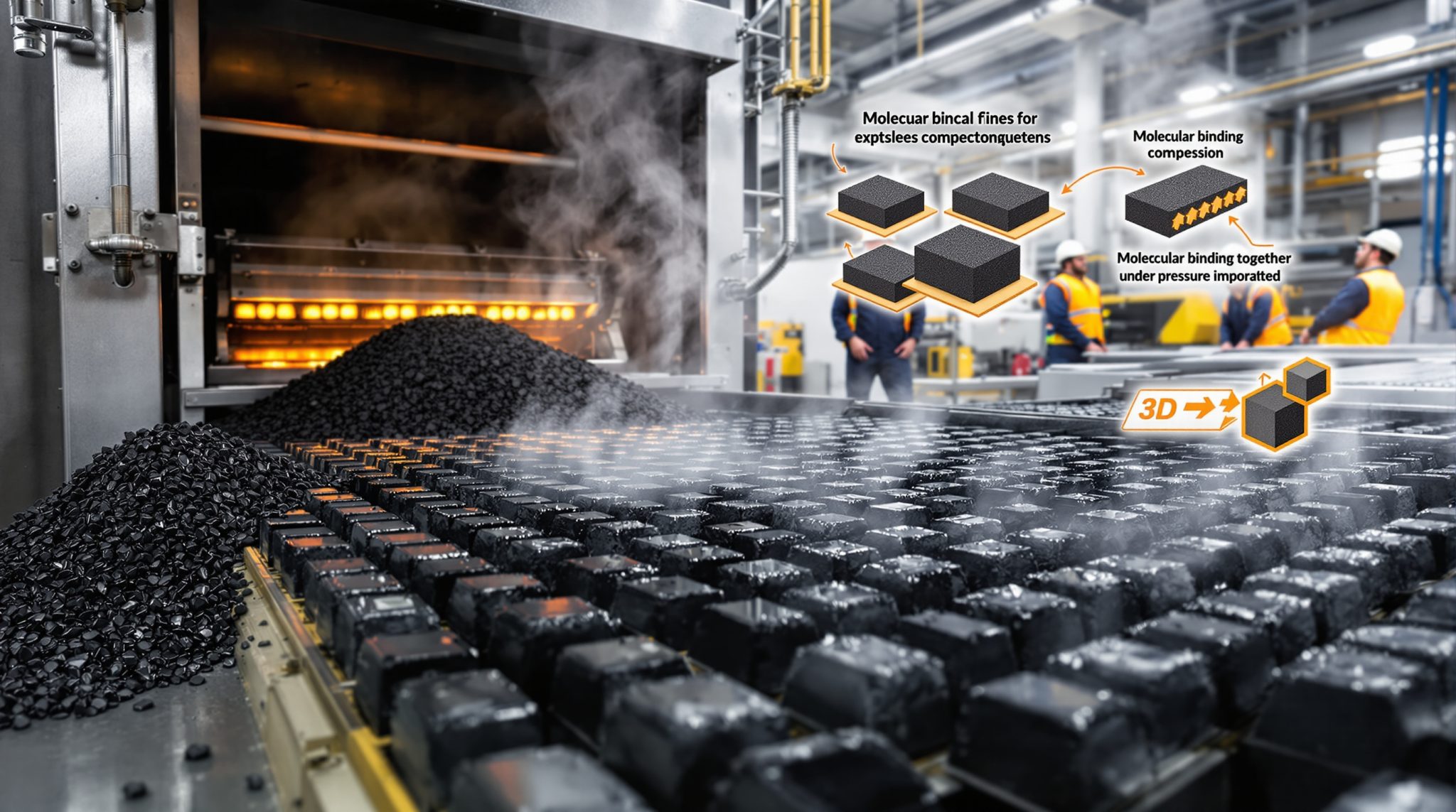 Binderless Coal Briquetting: Transform Waste Coal to Fuel