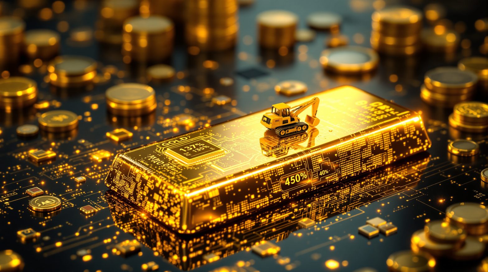 Gold Stocks Outpace AI Chip Rally With 135% Gains in 2025