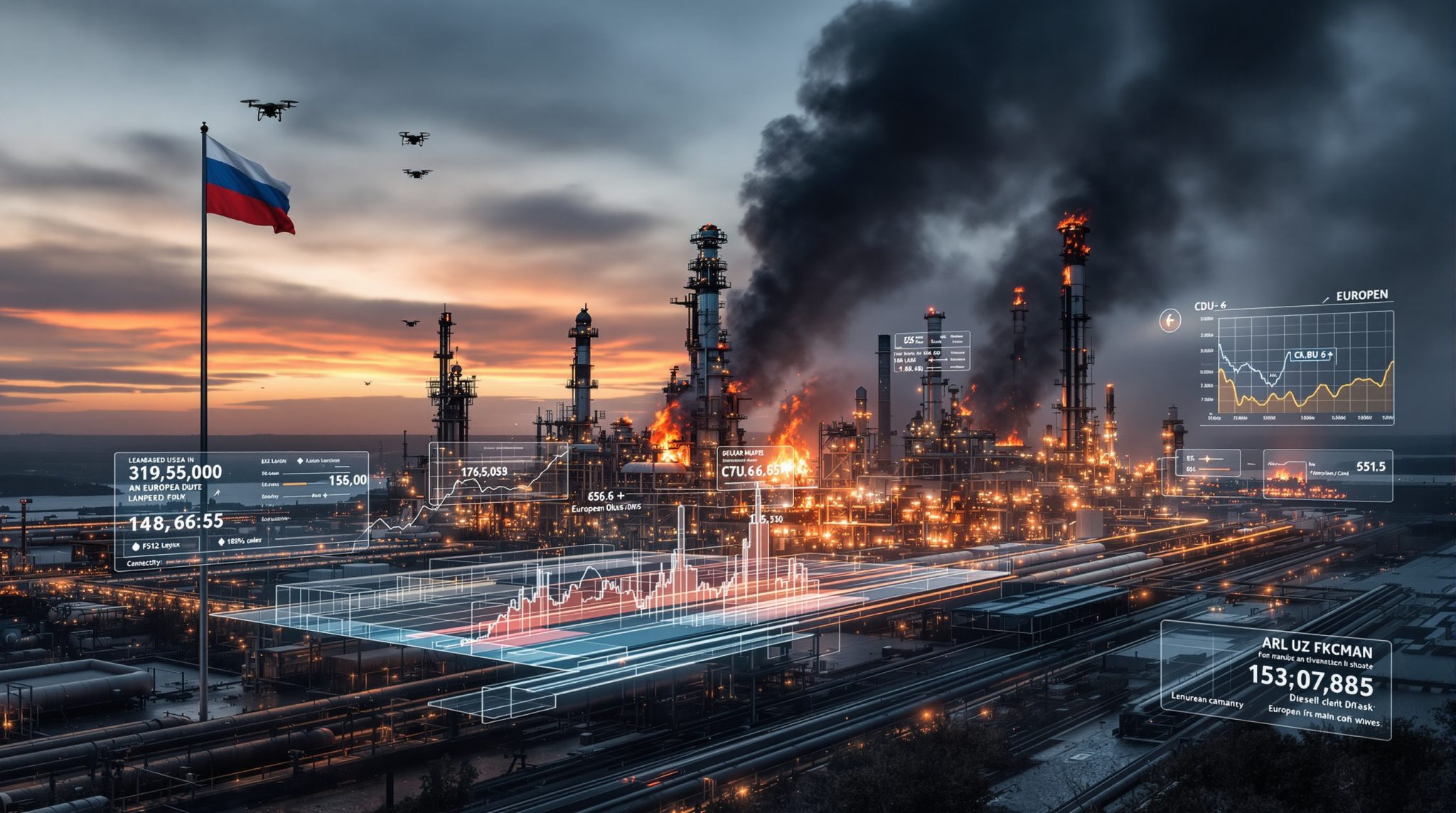 Key Russian Refinery Unit Halted After Ukrainian Drone Strike