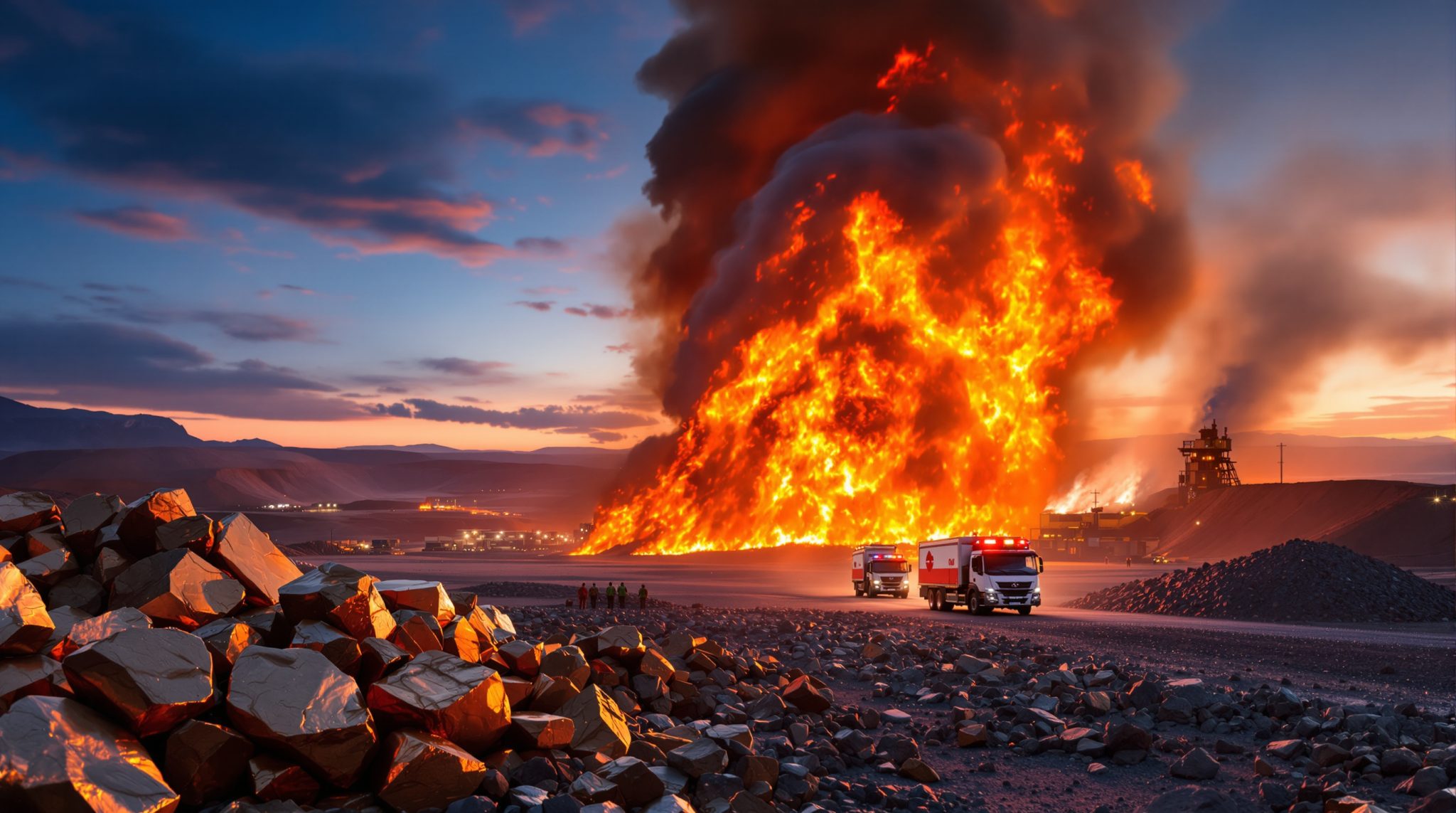 Chile Copper Mine Fire: Glencore's Lomas Bayas Impact