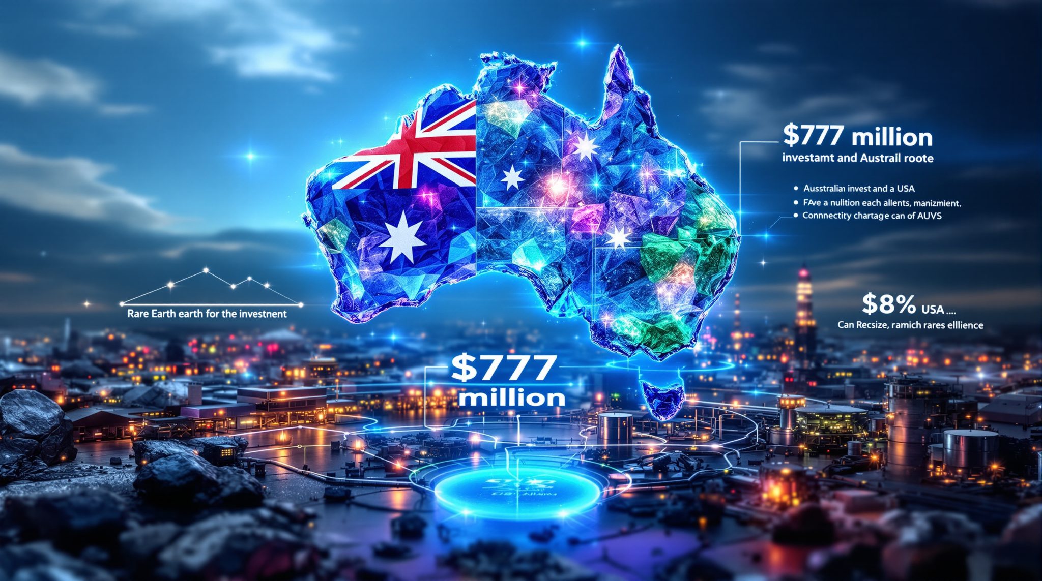 Australia to Partner with US on $777 Million Rare Earth Fund