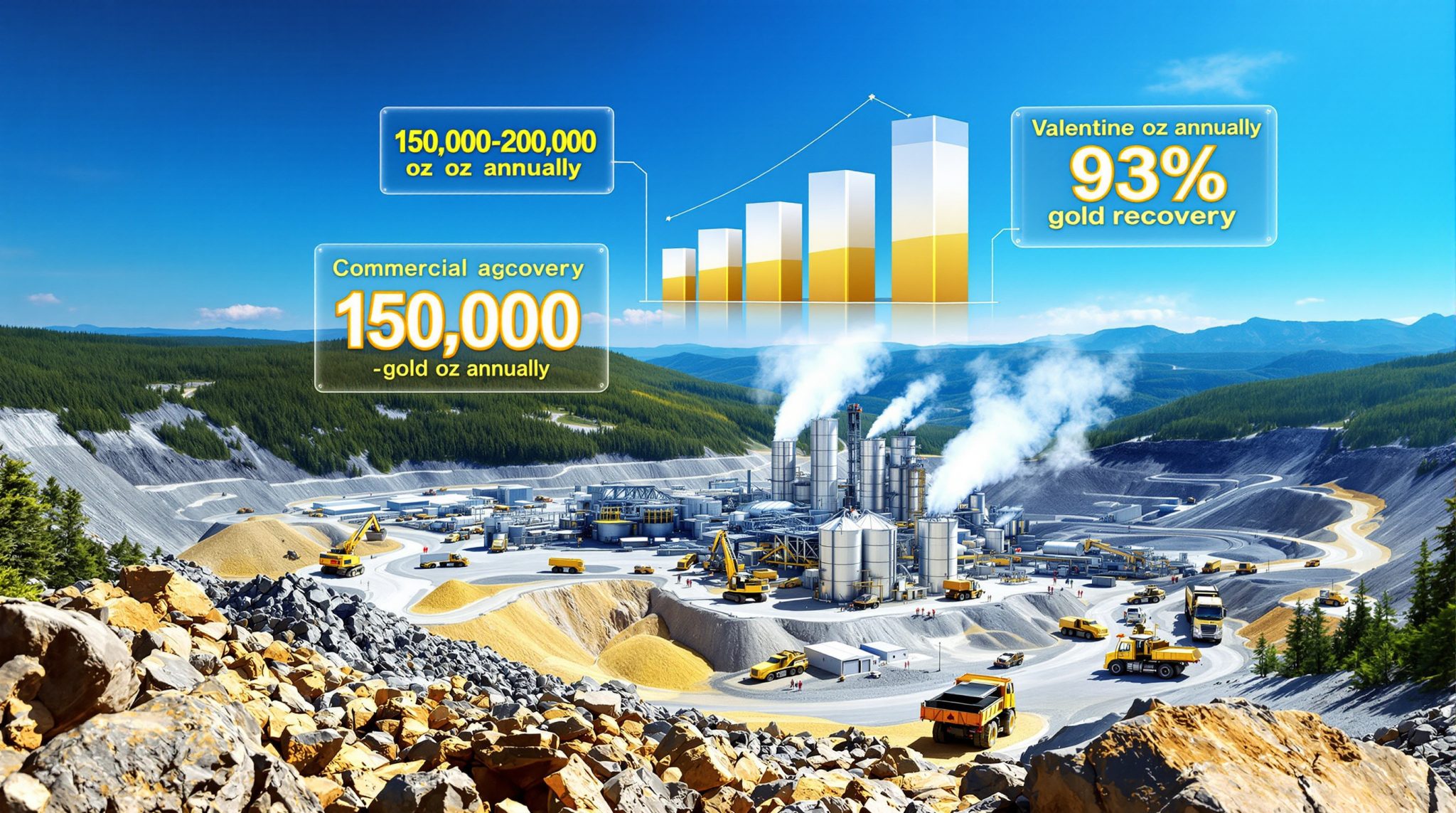 Valentine Gold Mine Achieves Commercial Production
