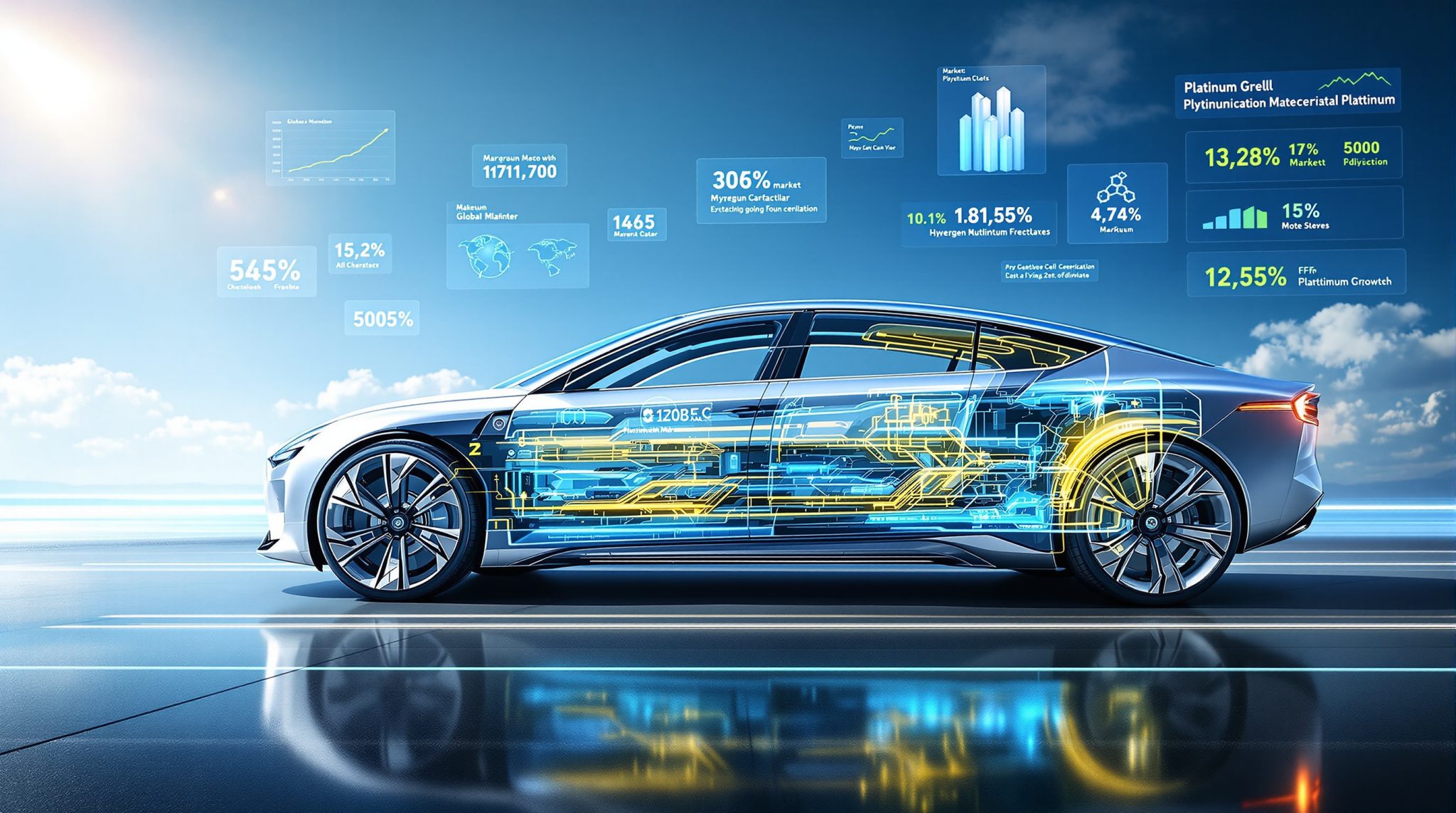 Platinum Fuel Cell Cars: Zero-Emission Electric Future