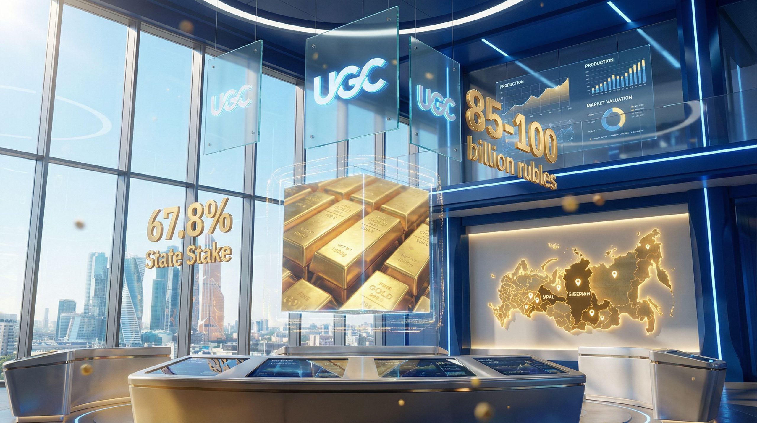 Russia Auctions UGC Gold Producer Stake in Public Sale