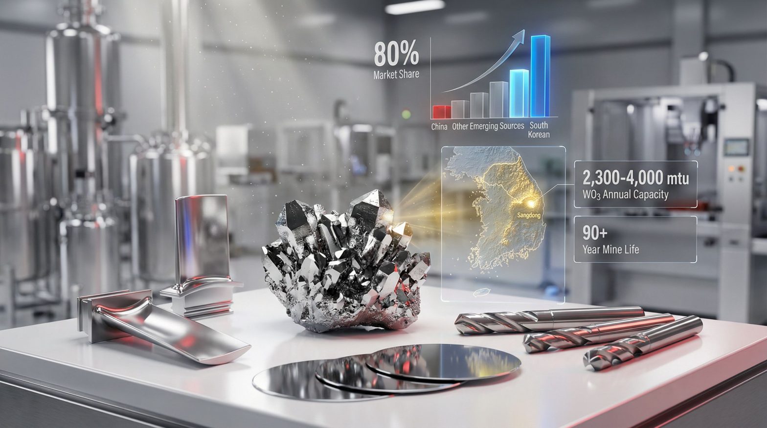 South Korea Opens Major Tungsten Mine for Global Supply
