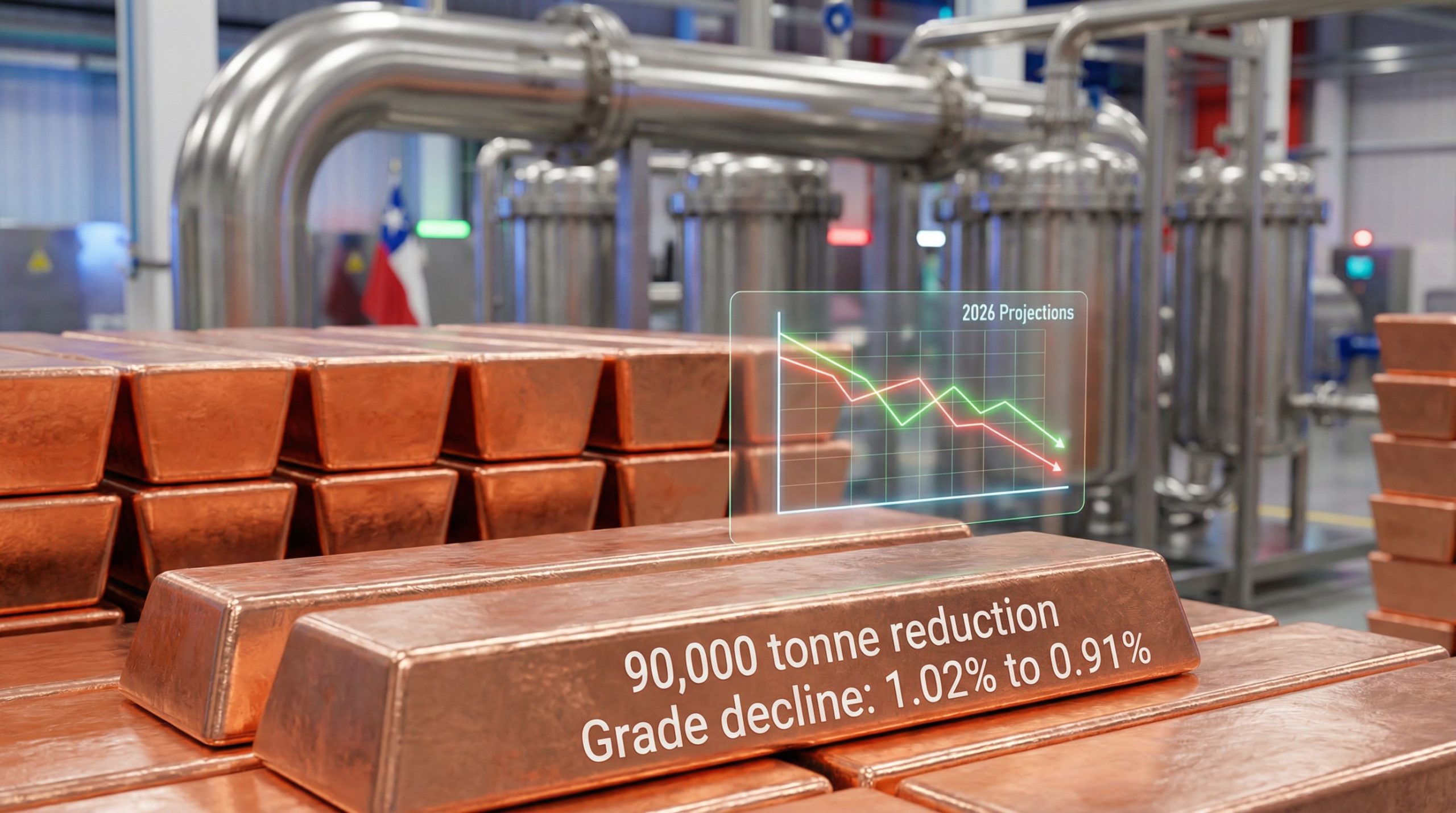 Glencore Collahuasi Copper Production Cut: 90k Tonnes