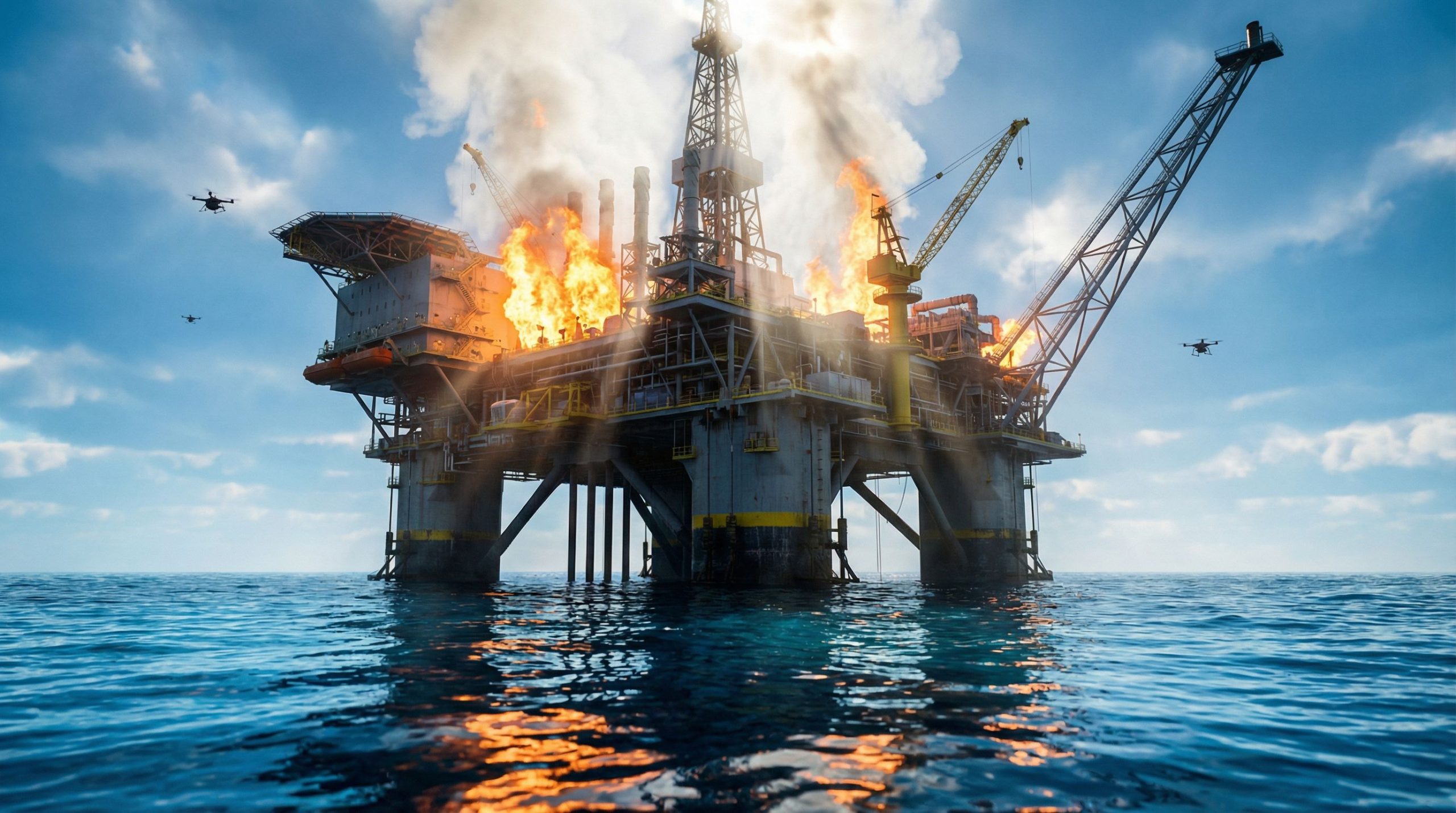Ukraine Strikes Russian Oil Platform in Caspian Sea