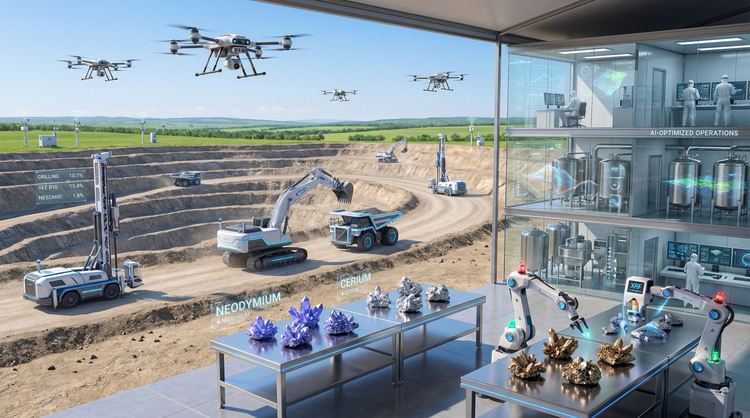 AI in Rare Earth Mining: Optimizing Critical Extraction