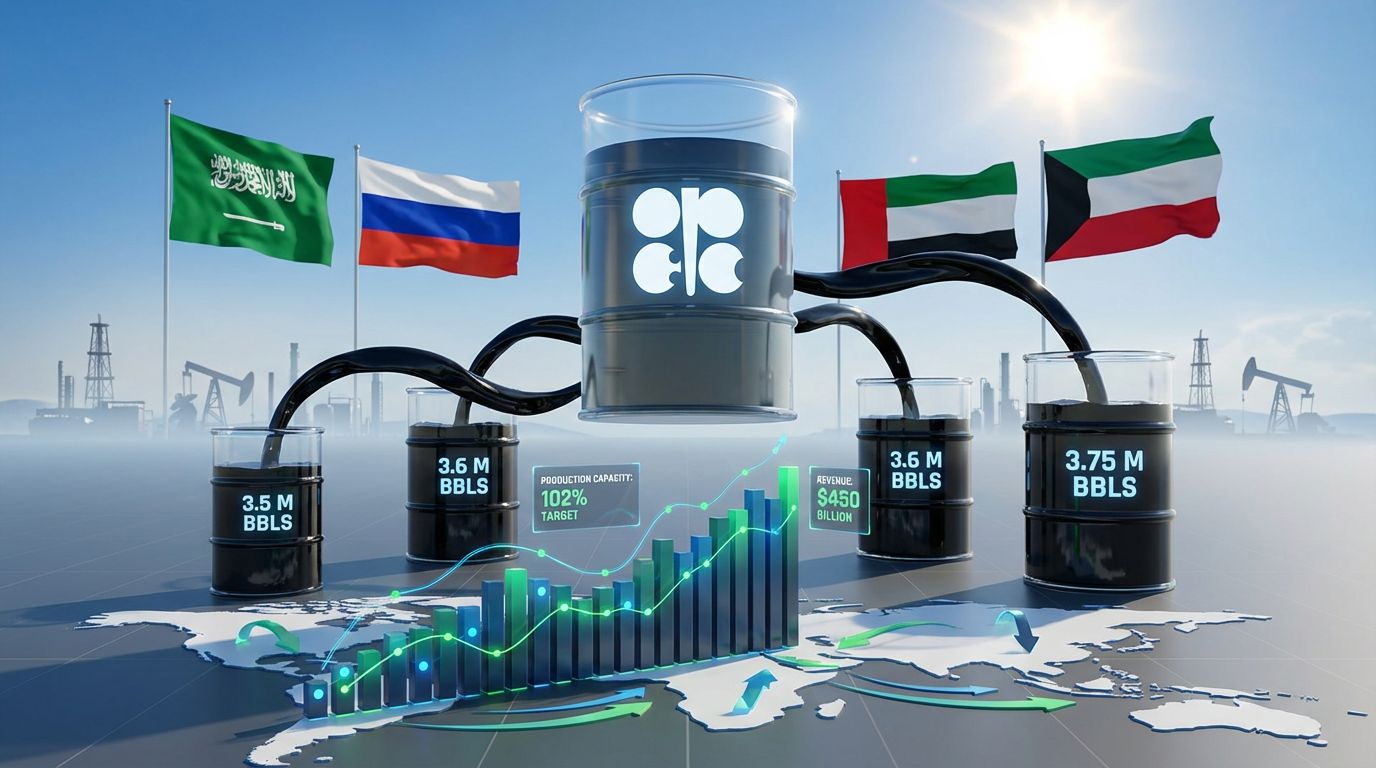 OPEC+ Halts 2026 Oil Output Hikes Amid Market Surplus
