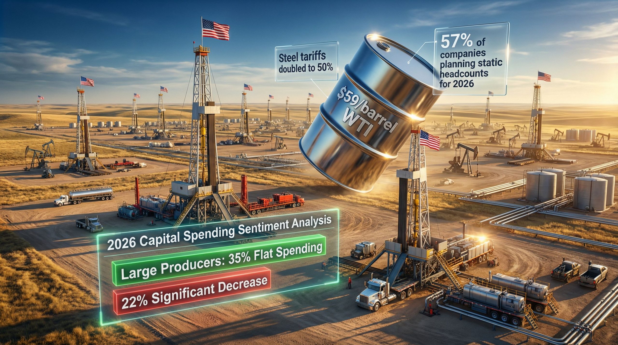 US Shale Firms Plan Subdued 2026 Capital Spending