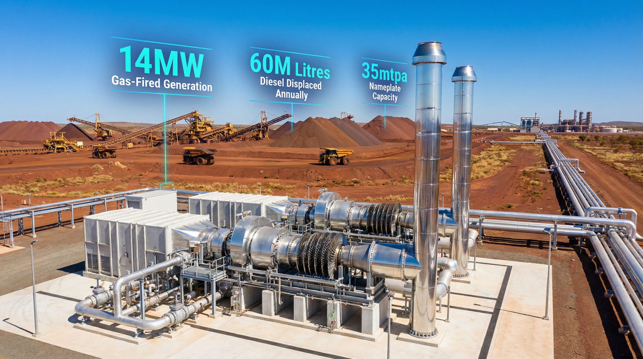 Onslow Iron Gas Power Transition for Mining Operations