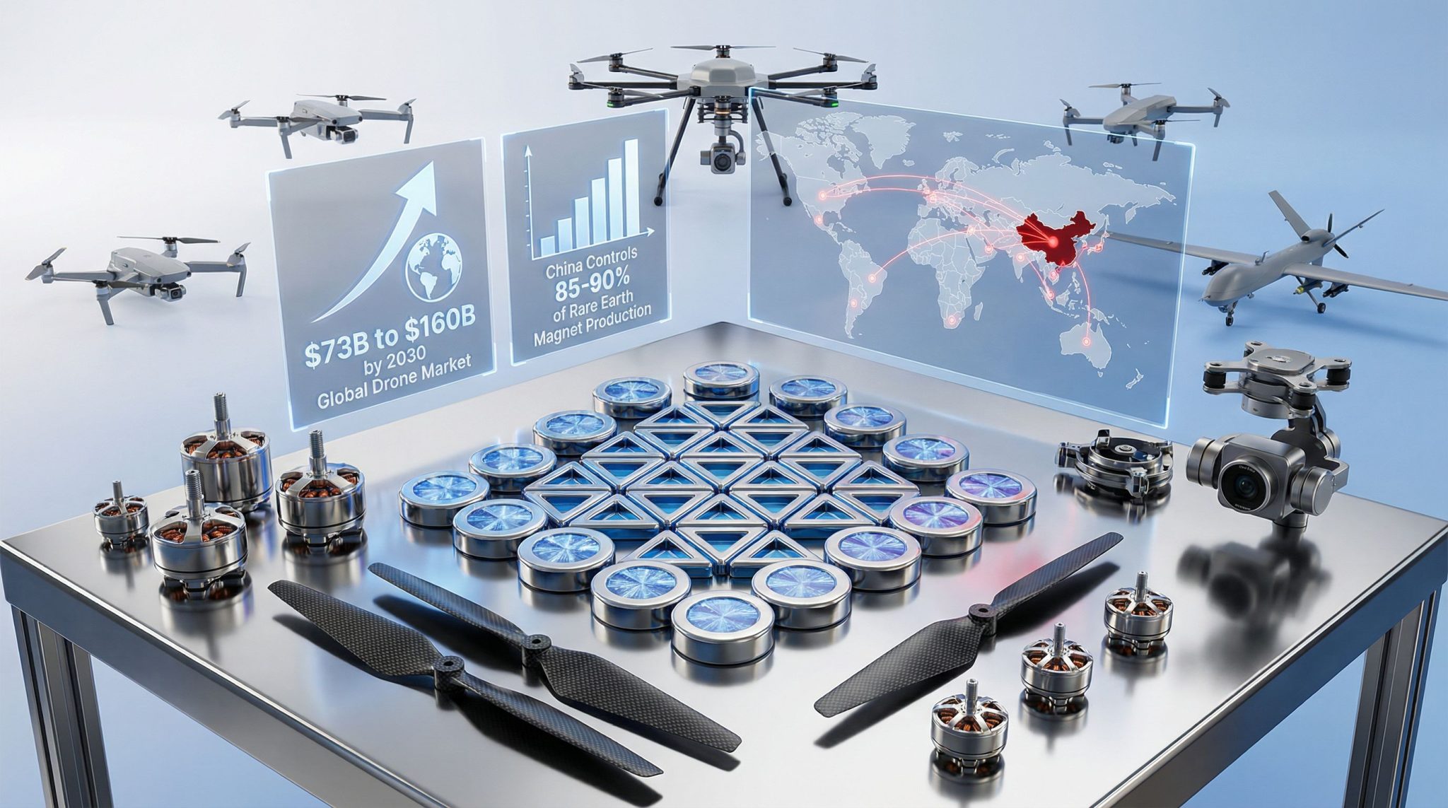 Drones & Rare Earth Magnets: Supply Chain & Tech Guide