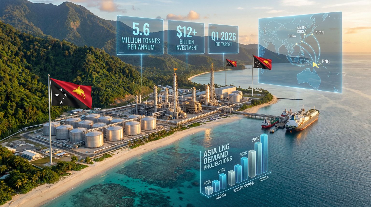 Papua LNG Project 2026 FID Timeline & Market Analysis