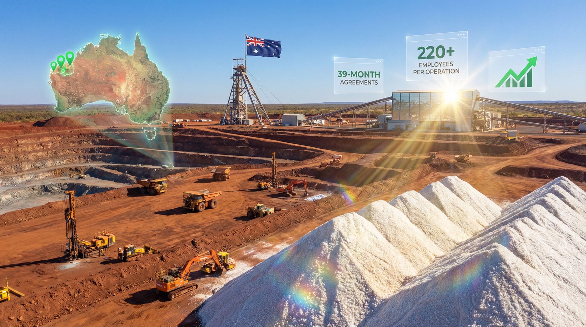 Iron Mine Contracting Lithium Expansion Australia Mining