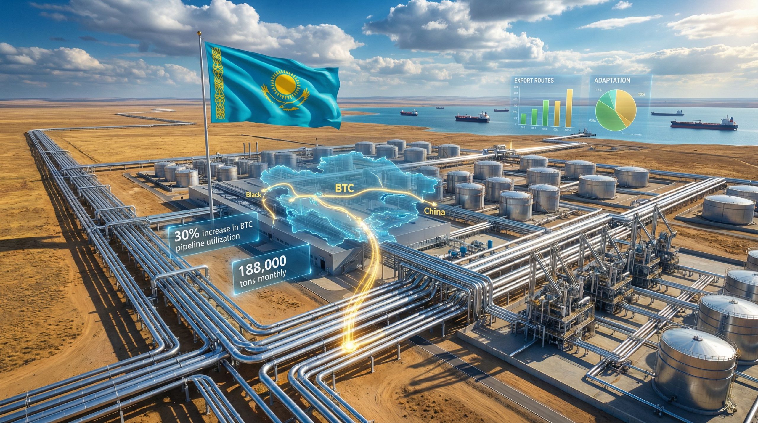 Drone Attack Forces Kazakhstan to Reroute Oil Exports