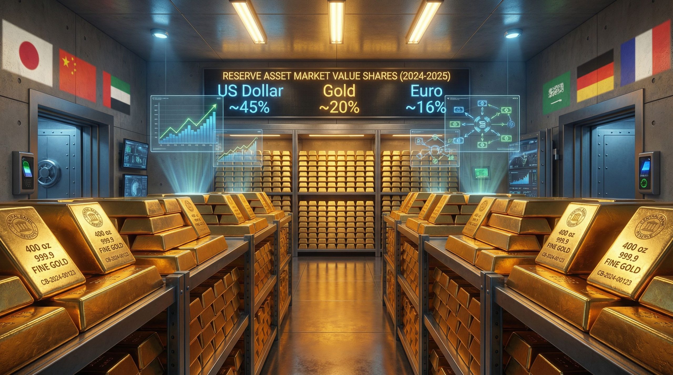 Gold Replacing US European Debt as Reserve Assets