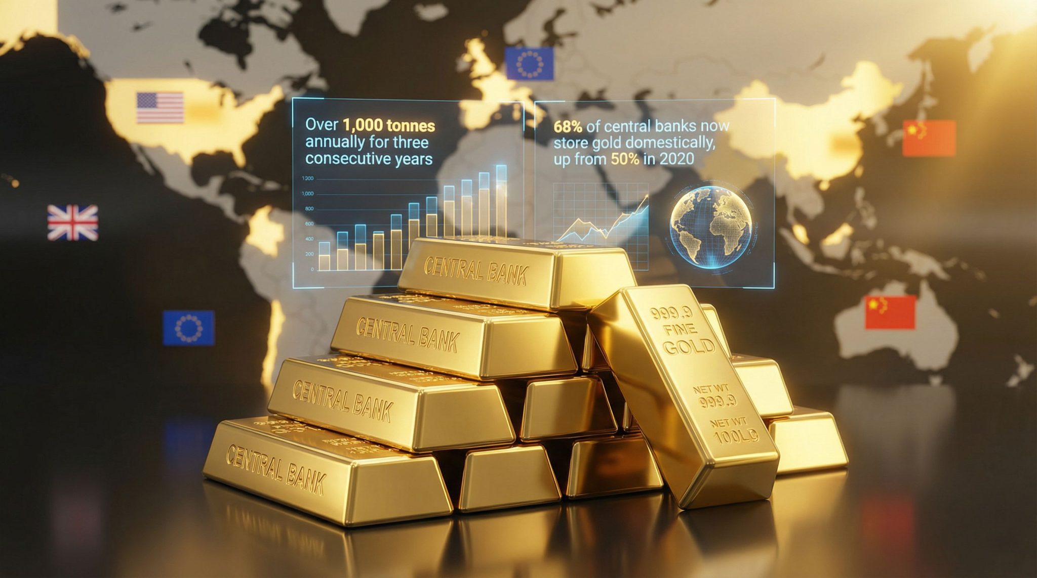 Gold Central Bank Demand Drives 2025 Record Purchases