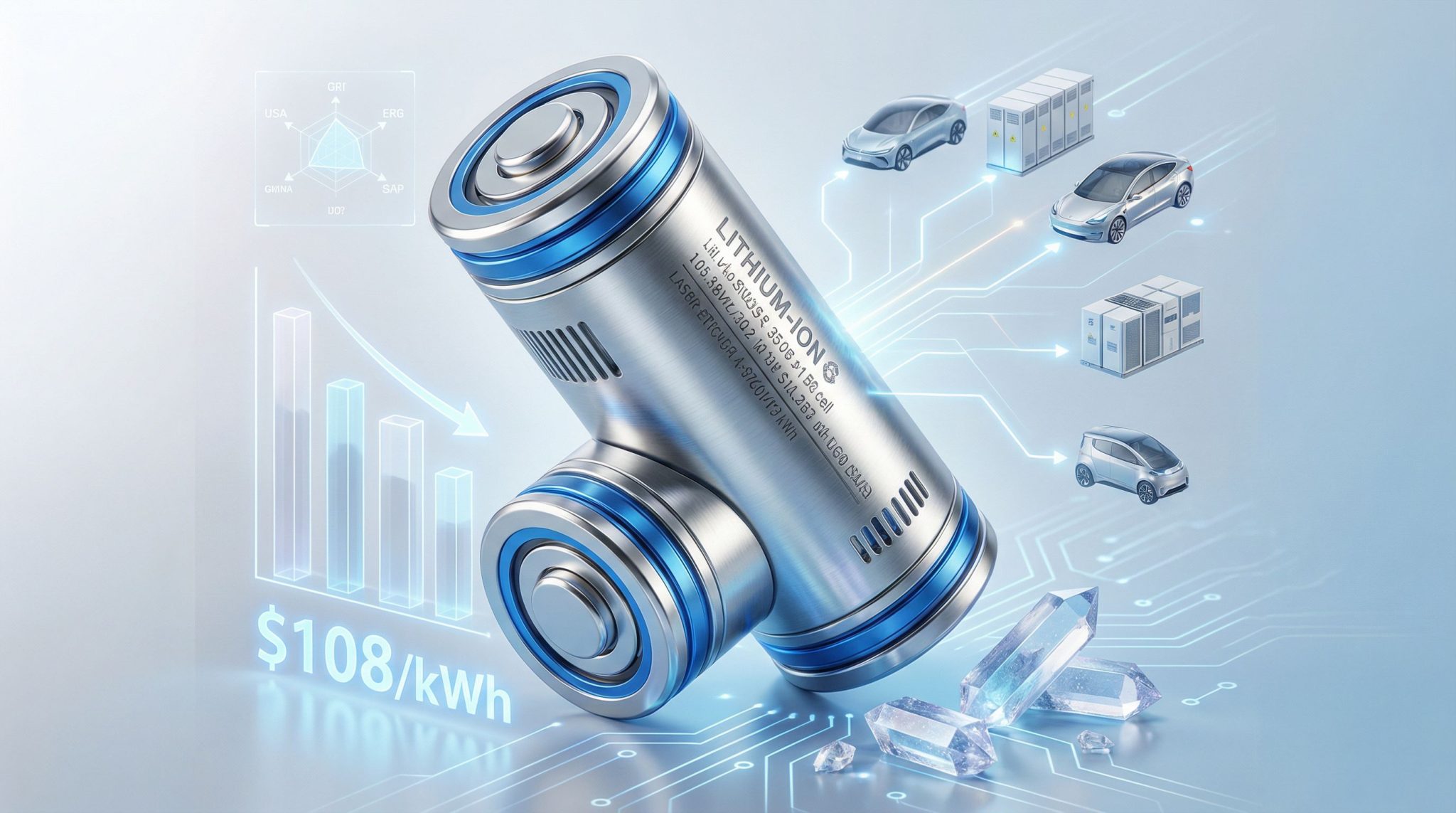 Lithium-Ion Battery Prices Fall 2025 to Record Lows