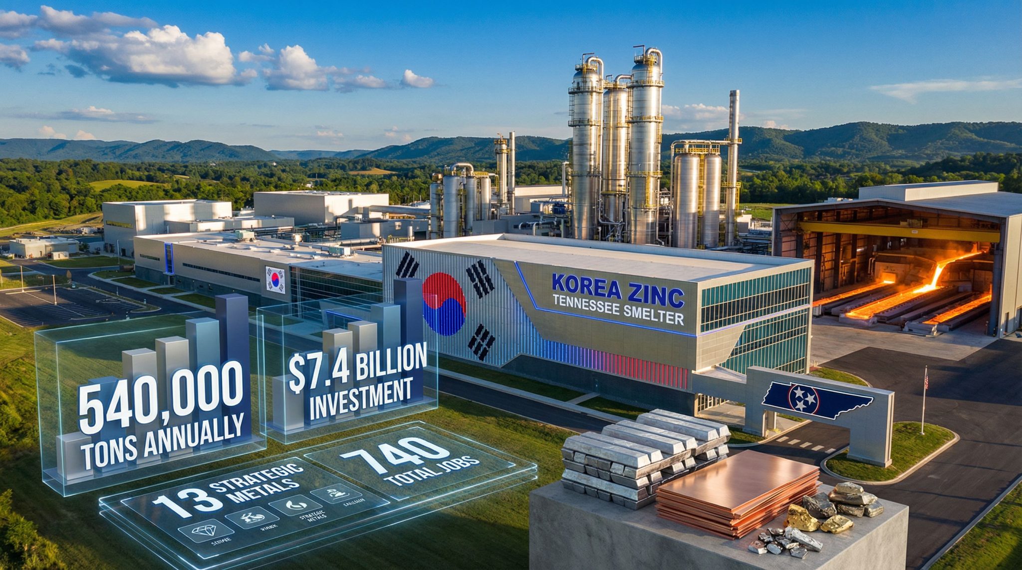 Korea Zinc U.S. Smelter: $7.4B Critical Minerals Plant