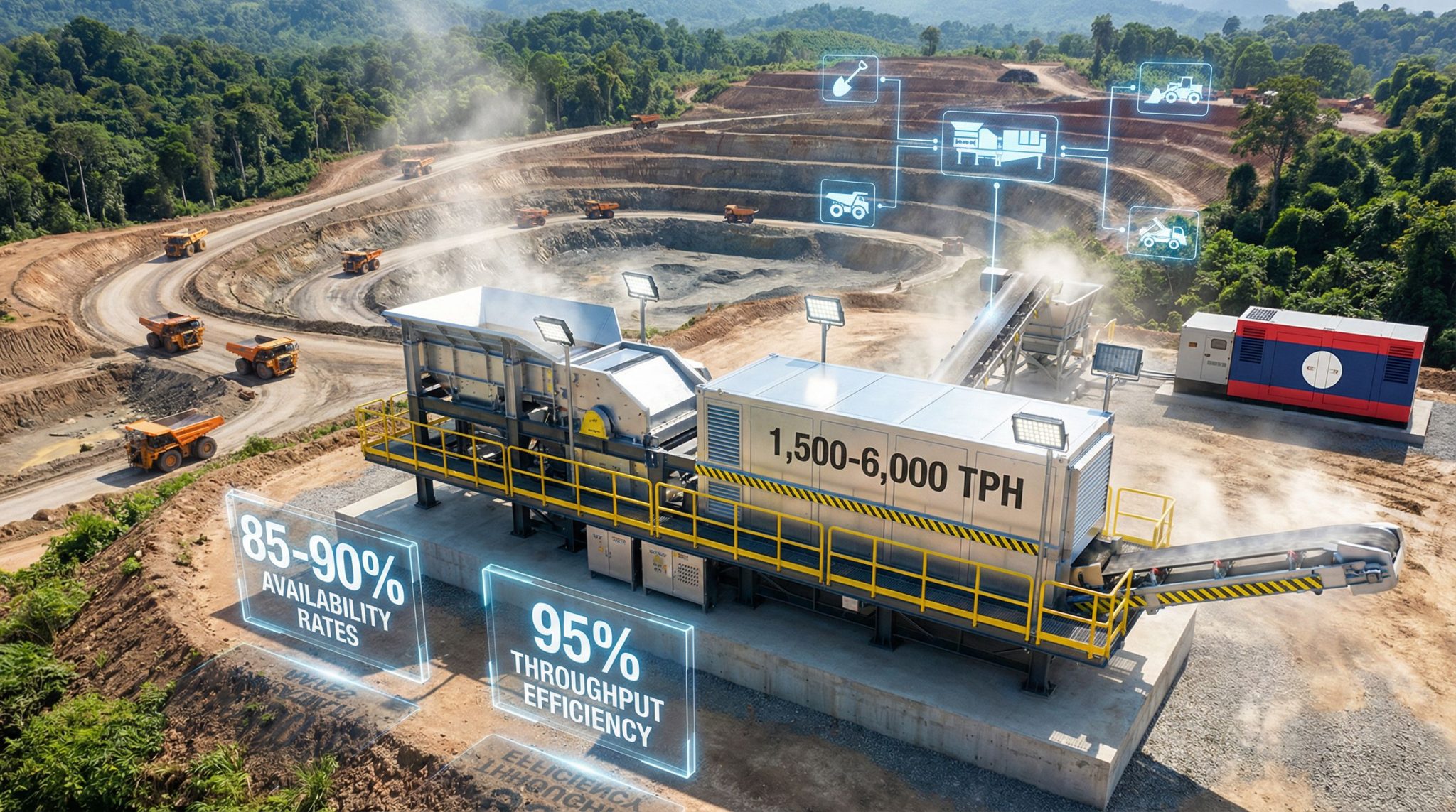 MMD Semi-Mobile Sizing Stations Lao PDR Mining Solutions