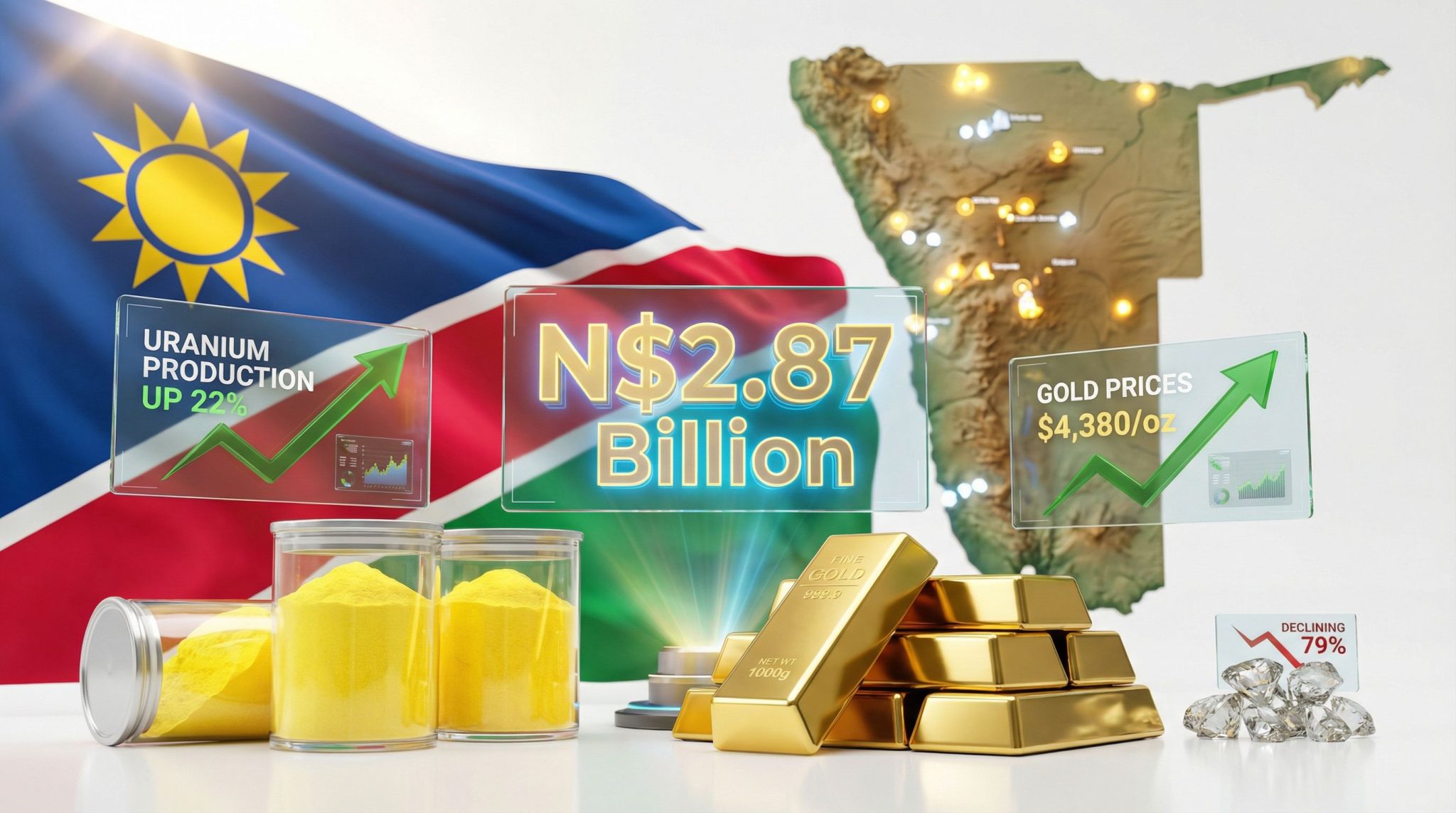 Gold and Uranium Boost Namibia's Tax Revenue