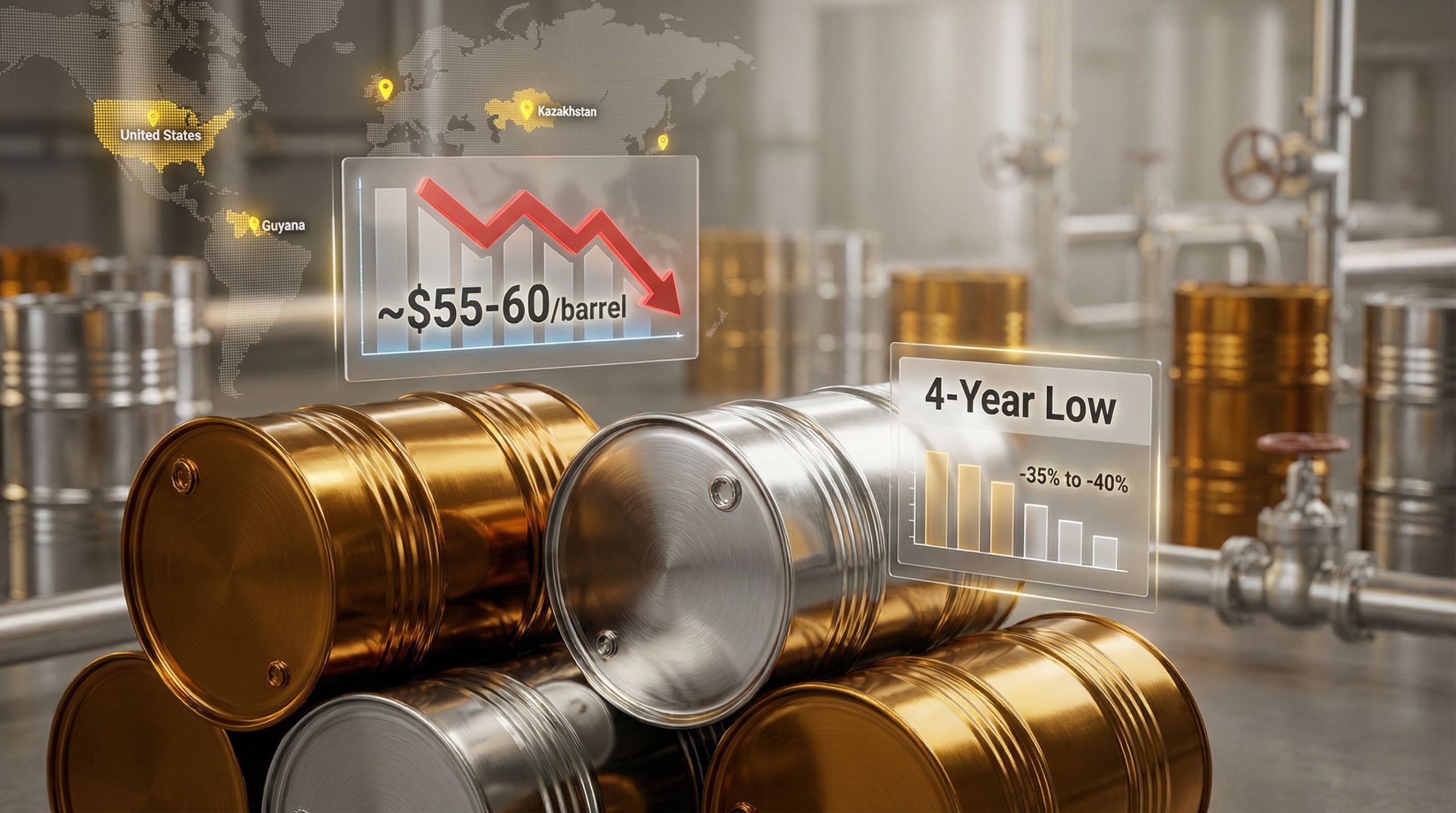 Oil Prices Hit Four-Year Low: Market Impact & Outlook