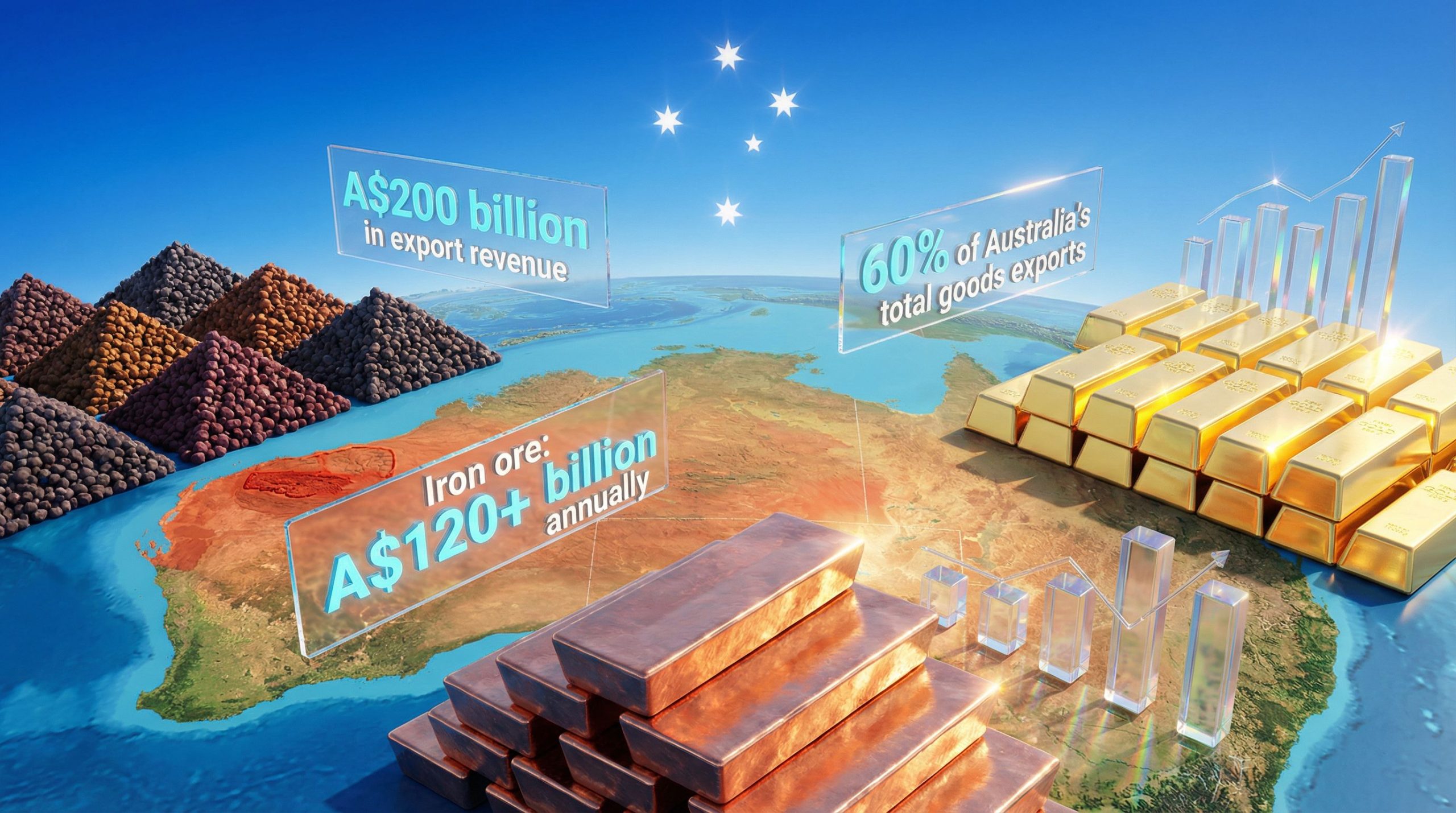 Australia's Iron Ore Gold Copper Mining Resources 2025