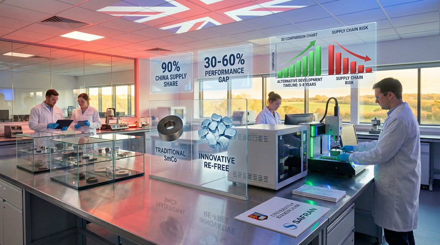 Safran UK Rare Earth Magnet Research Breakthrough 2025