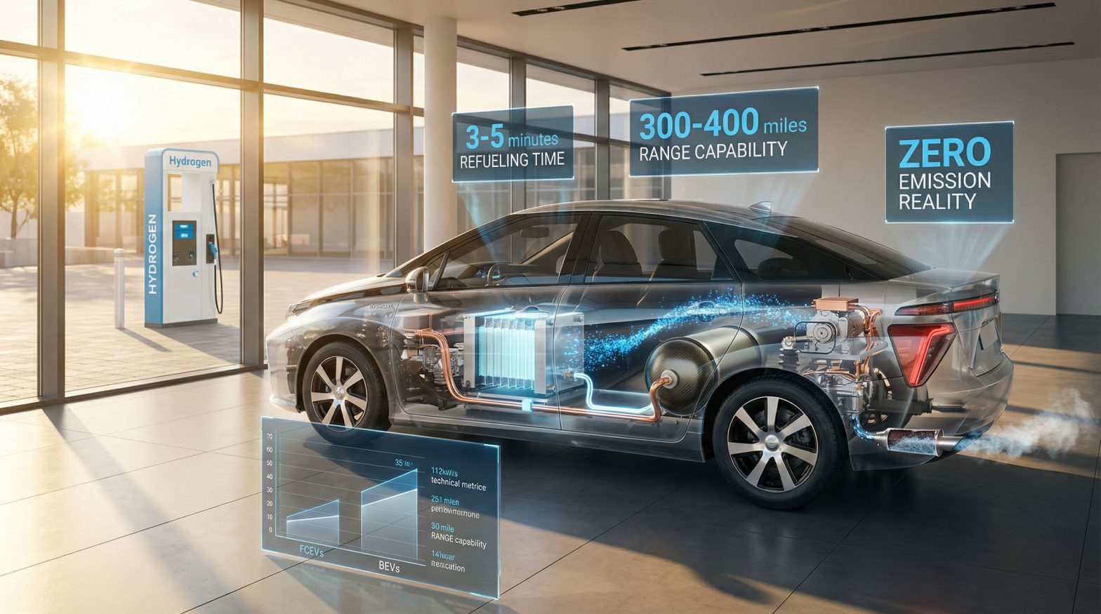 Hydrogen Fuel Cell Electric Vehicles: Benefits & Tech