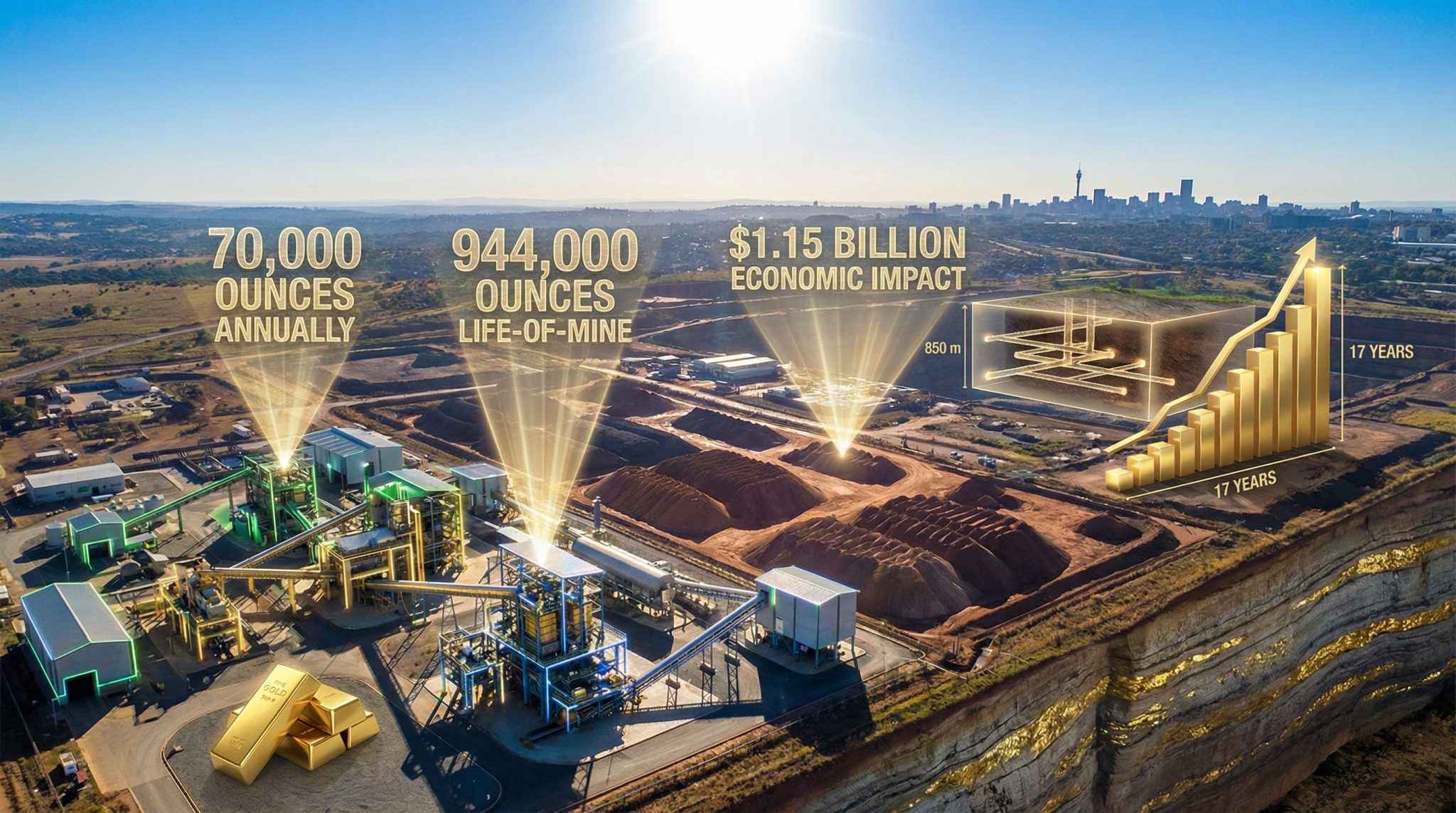 Qala Shallows Gold Mine: Johannesburg's New Operation