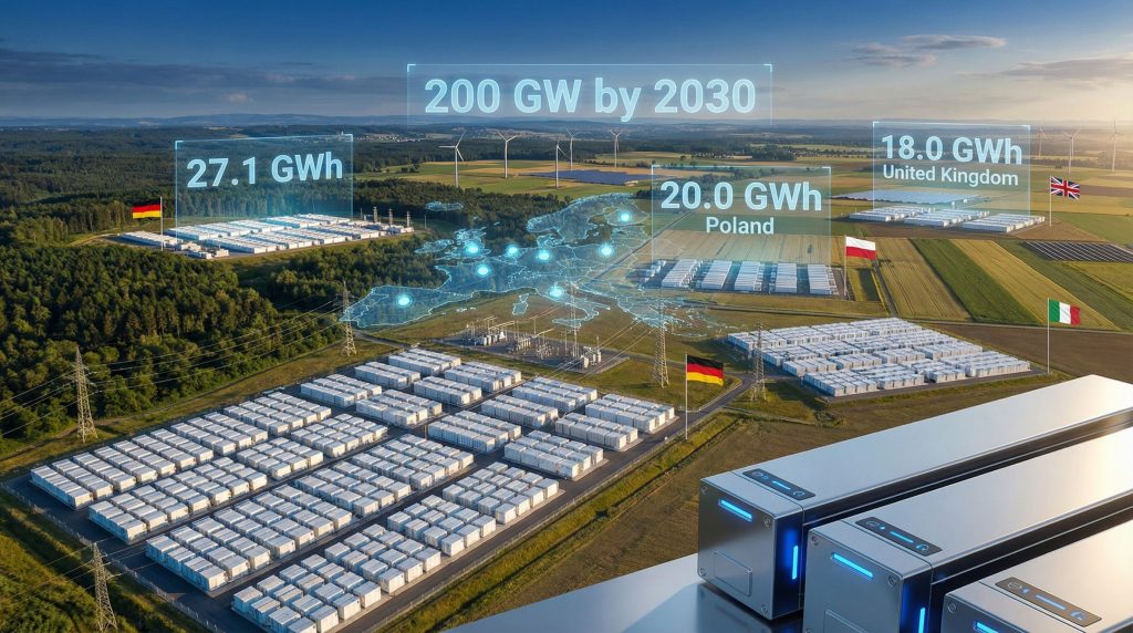 EU Battery Storage Additions Hit 27.1 GWh in 2025