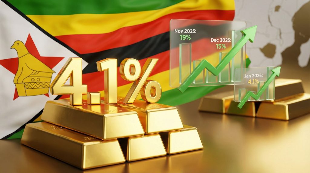 Zimbabwe Achieves Lowest Inflation in 29 Years at 4.1%