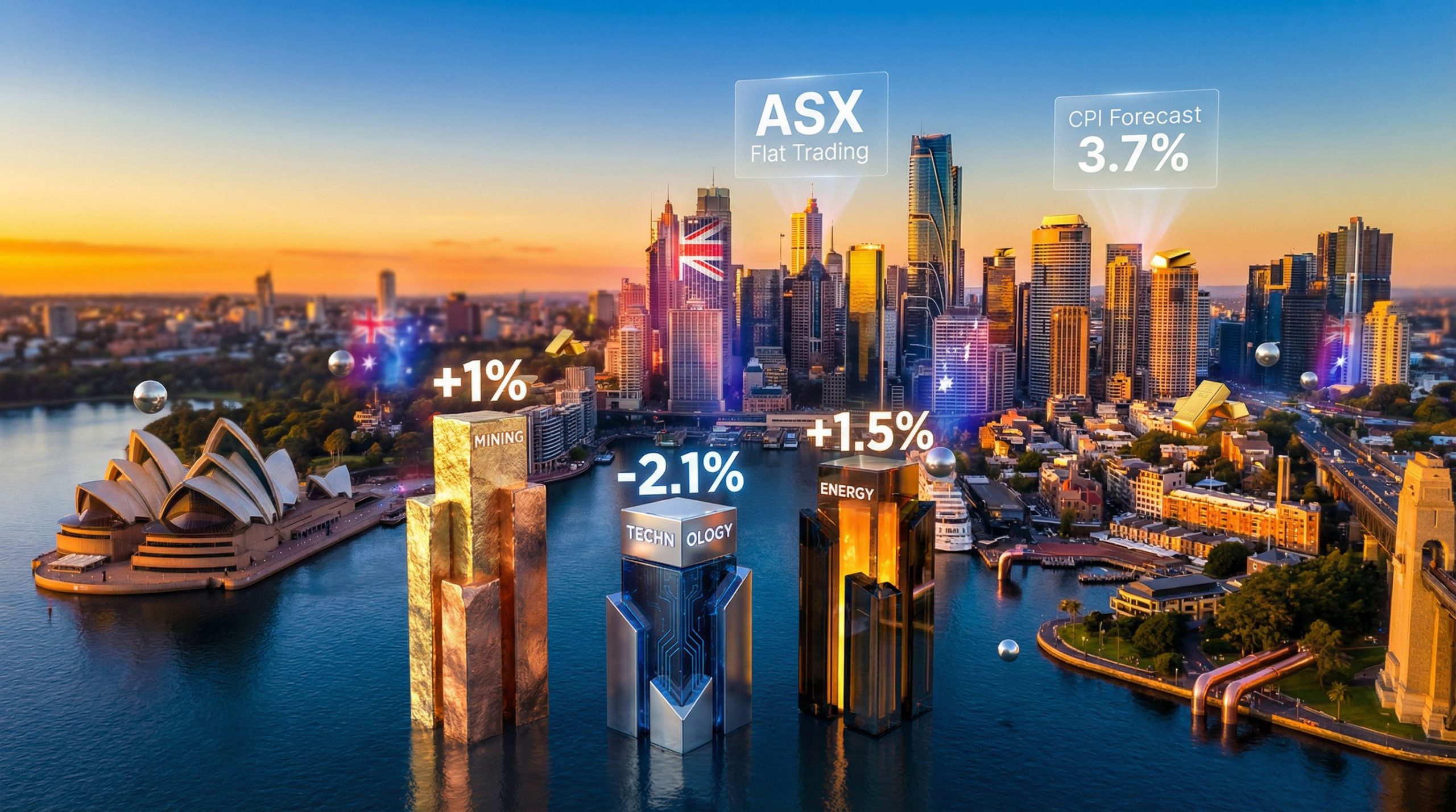 ASX Flat as Mining Gains Counter Tech, Consumer Losses