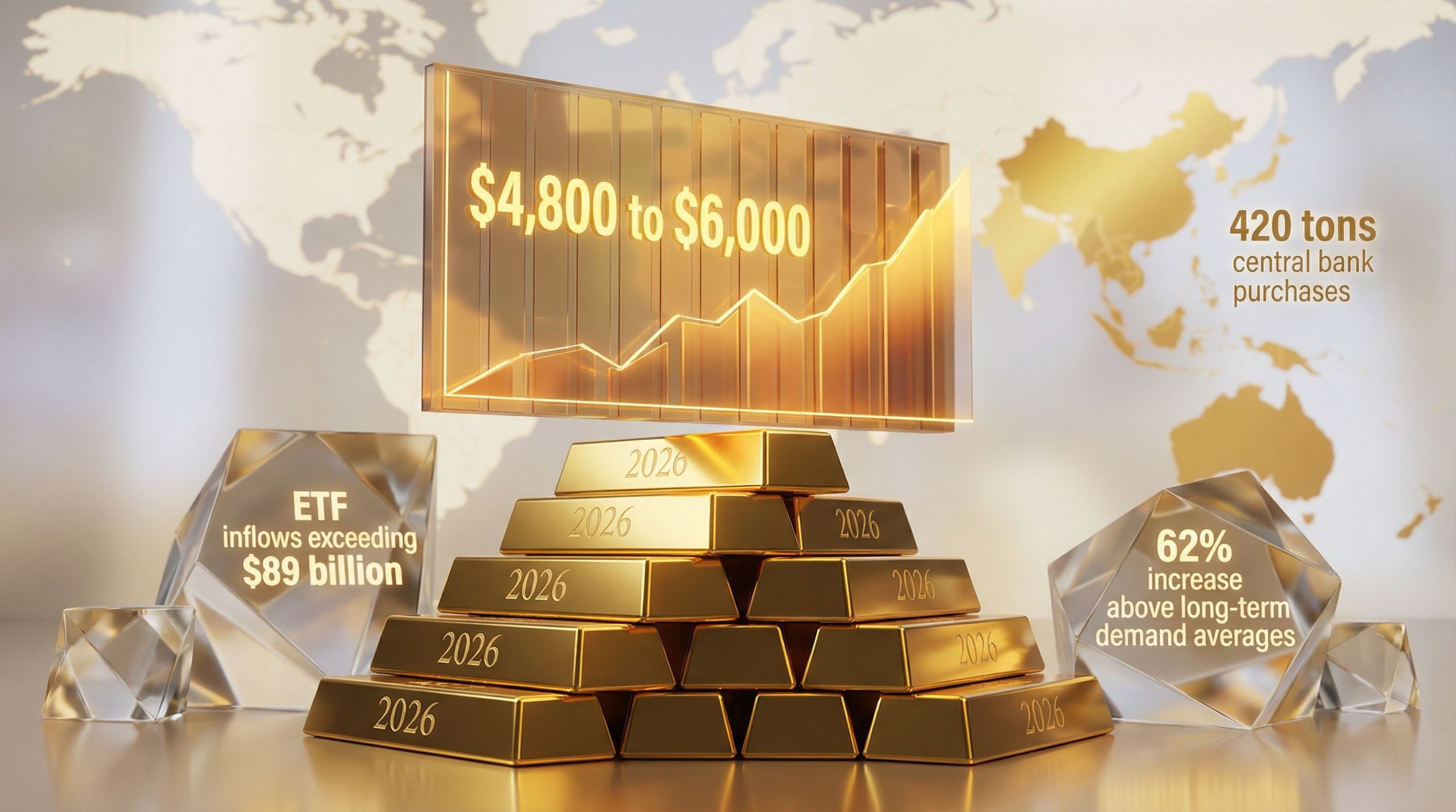 Gold Price Prediction 2026: $4800-$6000 Target Analysis
