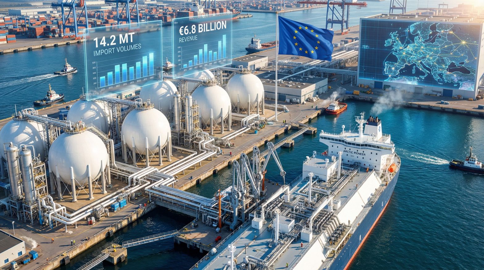 European Ports Russian LNG Imports Rise Despite EU Bans