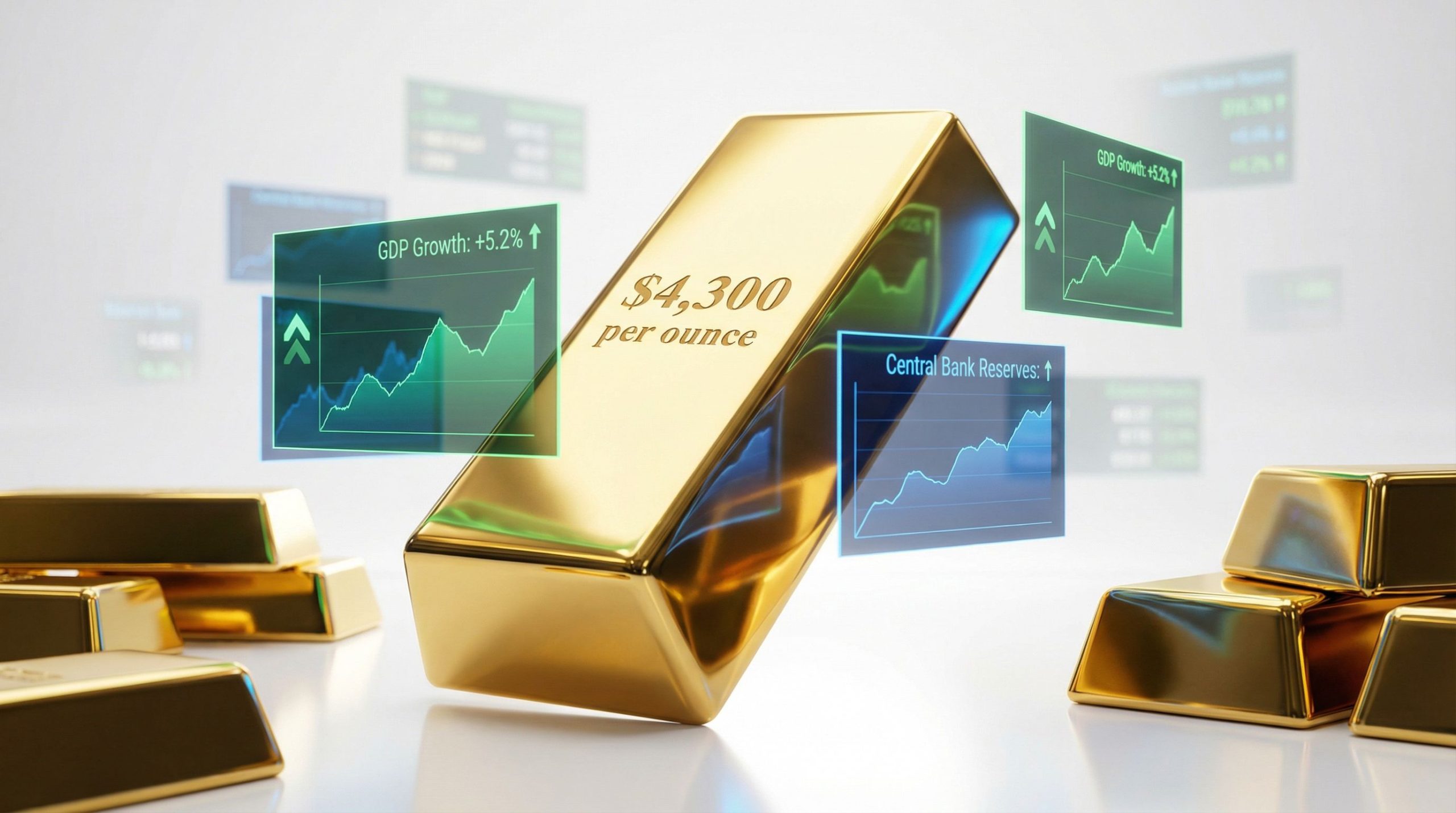 Gold Hits Records Despite Hot GDP as Risk Premiums Rise