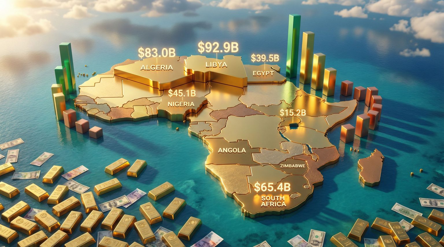 Top 10 African Gold & Foreign Exchange Reserve Leaders