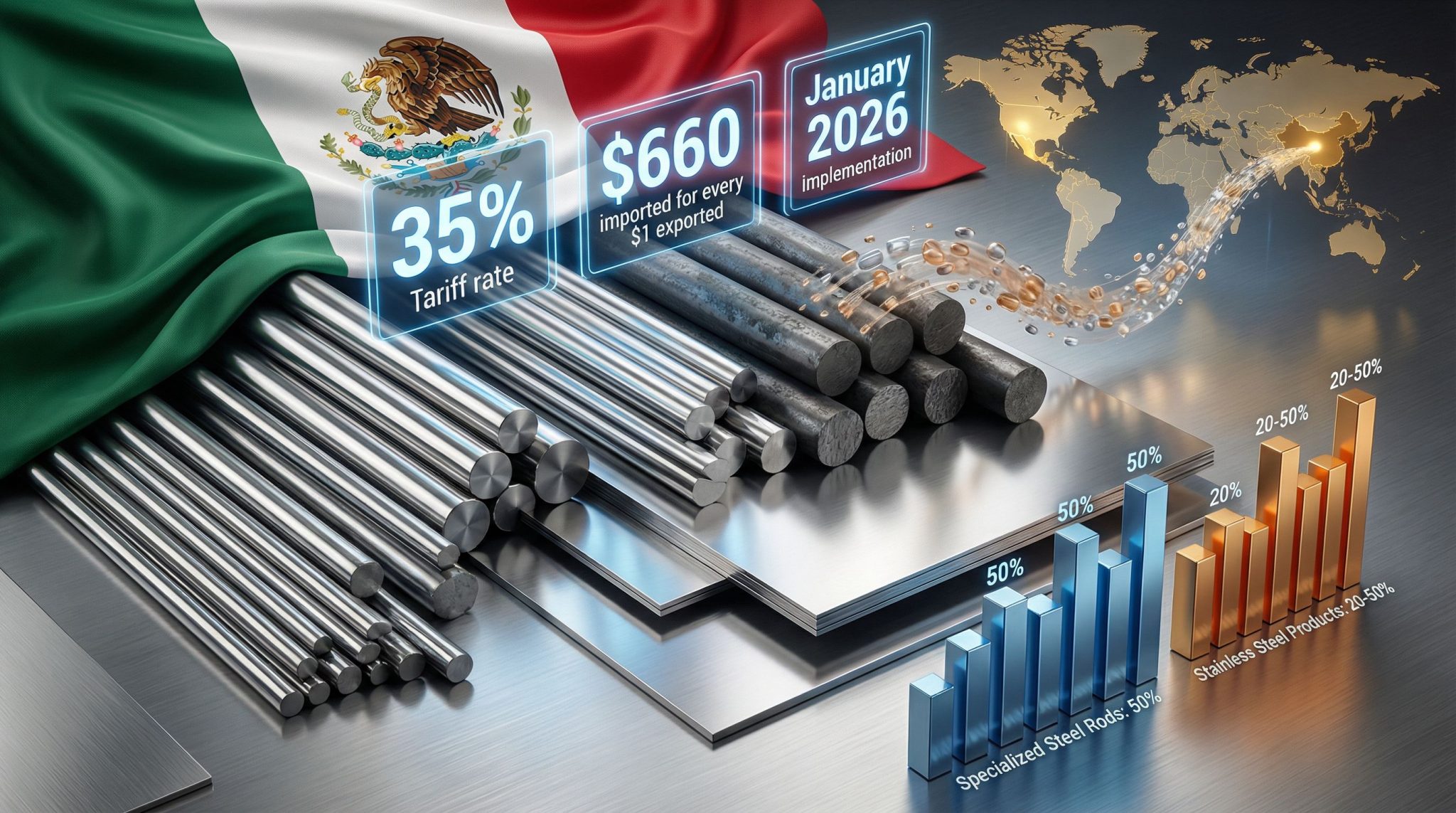 Mexico Implements Steel Tariffs on Chinese Imports 2026