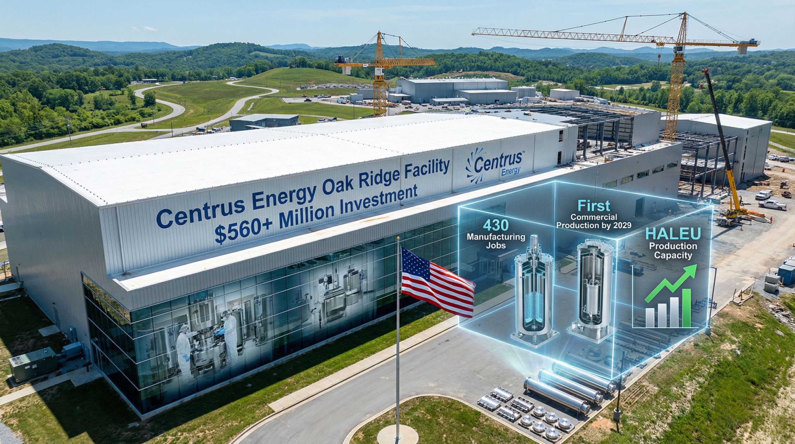 Centrus Expands Oak Ridge Nuclear Fuel Manufacturing