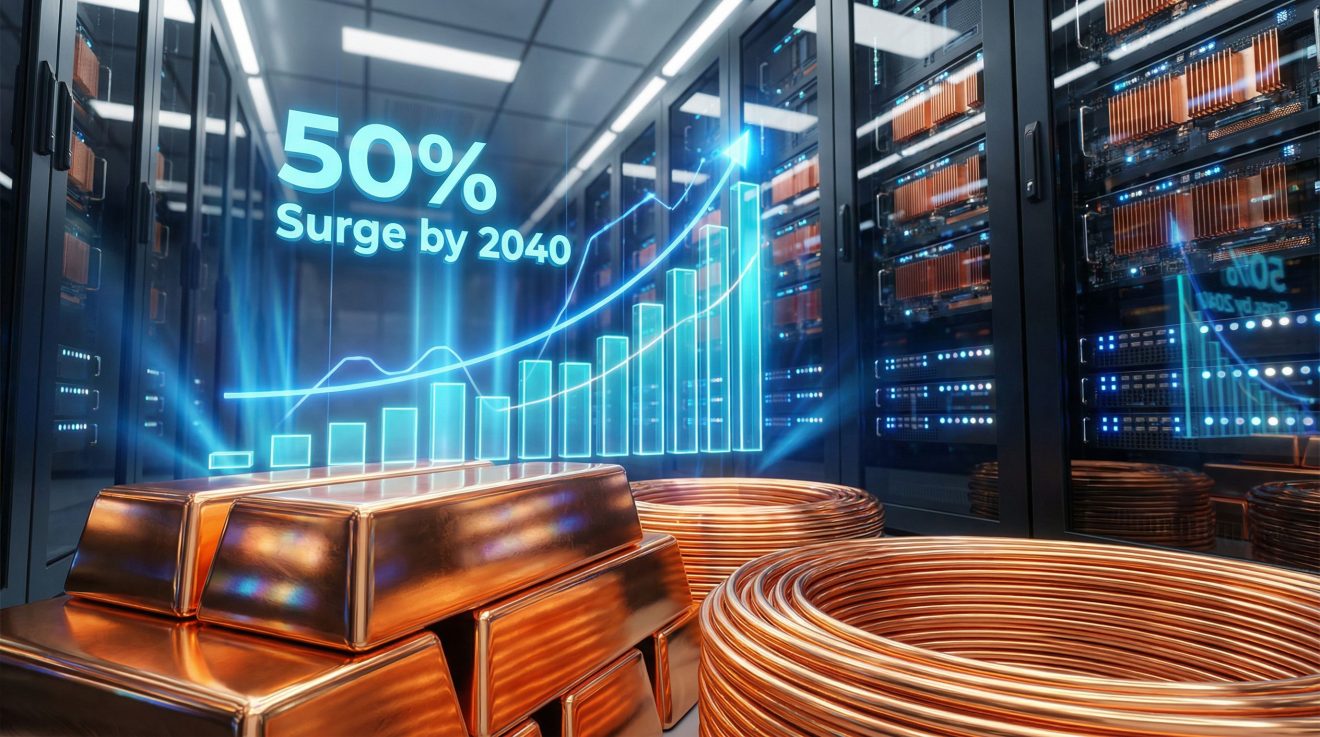 AI to Boost Copper Demand 50% by 2040 - Supply Gap Risk
