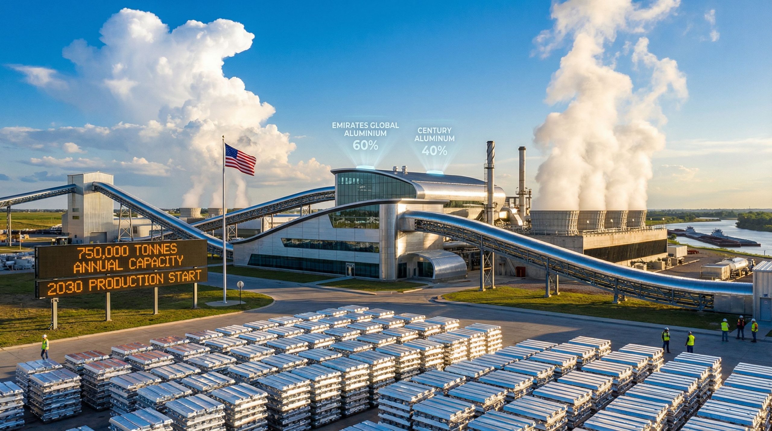 New US Aluminium Smelter: 750K Tonne Facility Opens 2030