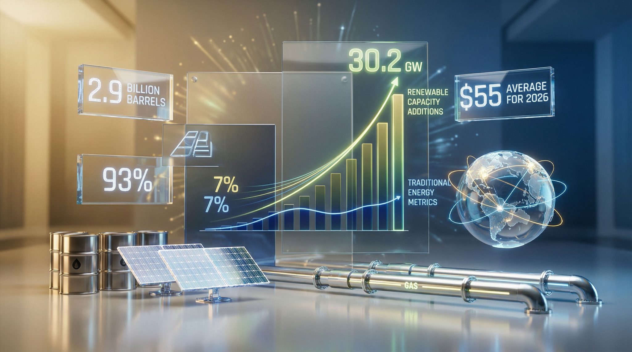 Energy Market Dynamics: Oil Surplus vs Renewable Growth