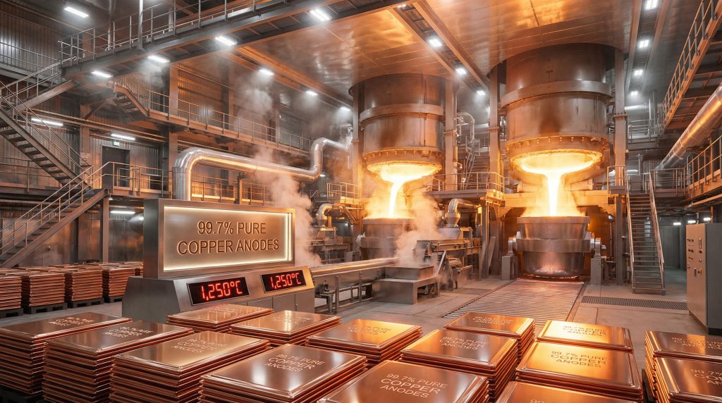 Kamoa-Kakula Copper Smelter Anode Production Begins